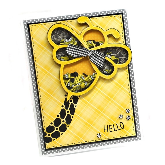 LAIQIEN Lovely Bee Animal Shaker Metal Cutting Dies Stencil DIY ...