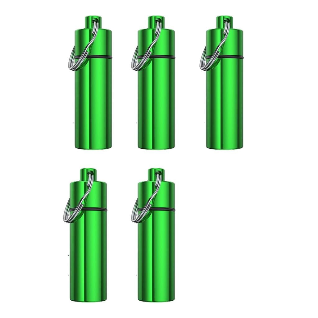 LAIQIEN Portable Aluminum Pillbox For Backpacking Hiking Medicine ...