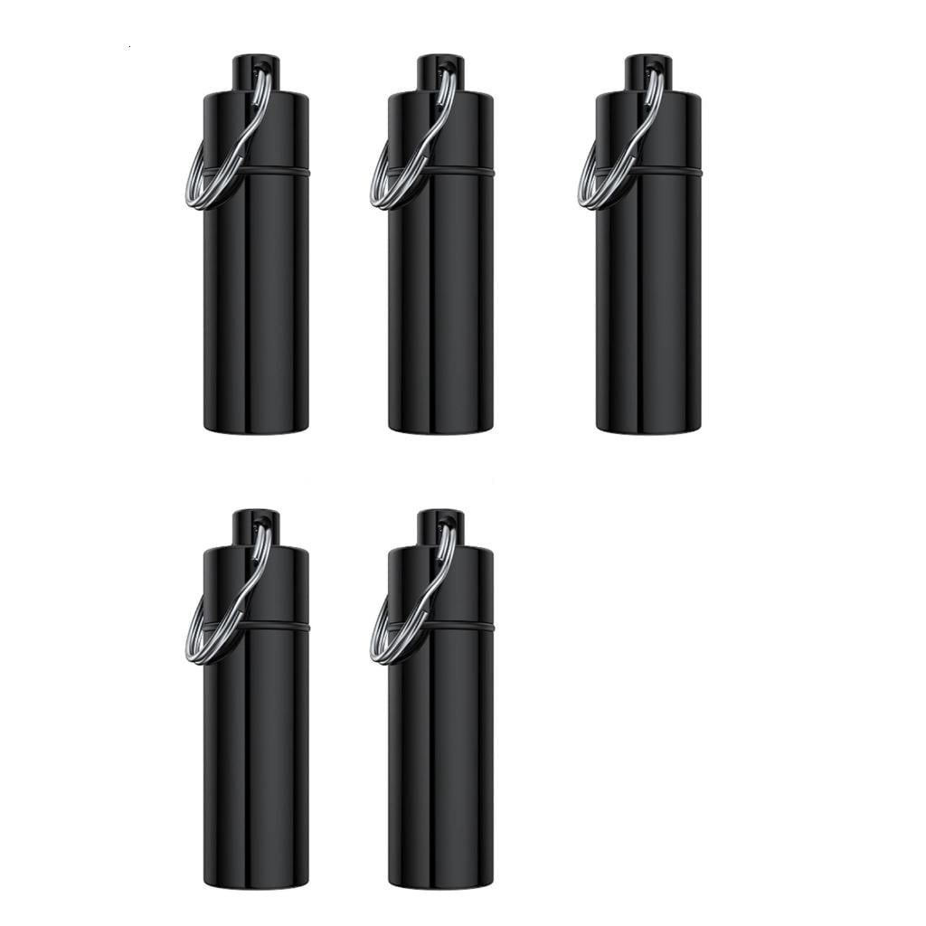 LAIQIEN Portable Aluminum Pillbox For Backpacking Hiking Medicine ...