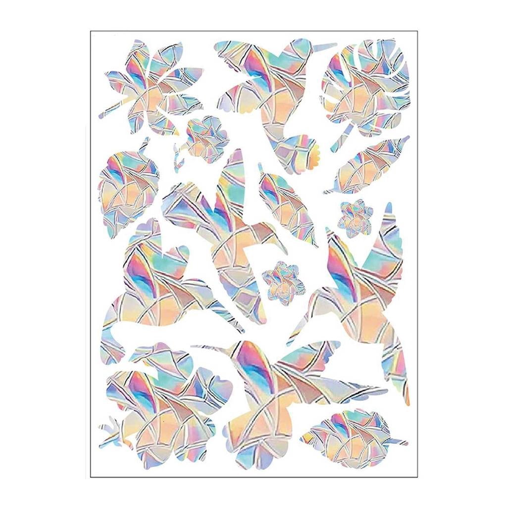 LAIQIEN Prismatics Window Clings Antis-Collision Window Decal to Save ...