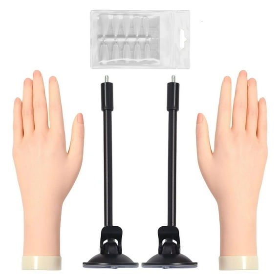 LAIQIEN Realistic Nail Practice Hand Model With Replaceable Artificial ...