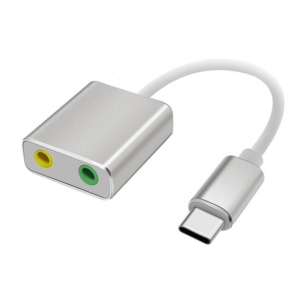 LAIQIEN USB Sound Adapter External Stereo Sound Card with 3.5mm ...
