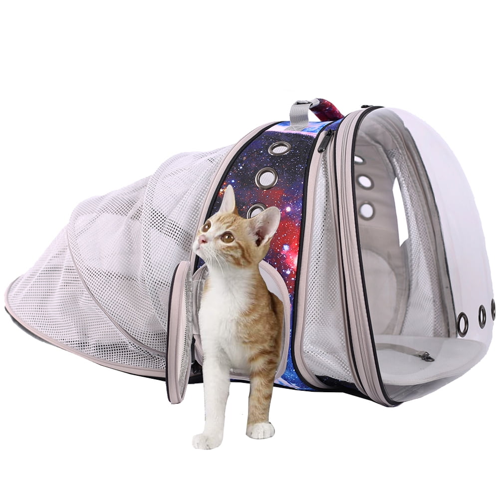 LAIRIES Dual Expandable Cat Backpack Carrier Polarized Front & Back ...