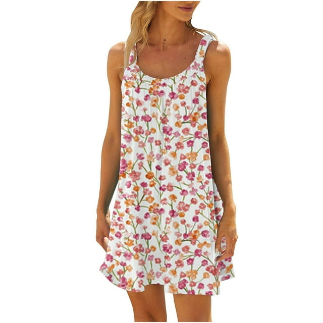 Laivnei Plus Size Dresses For Curvy Women Camis Sleeveless Round Neck