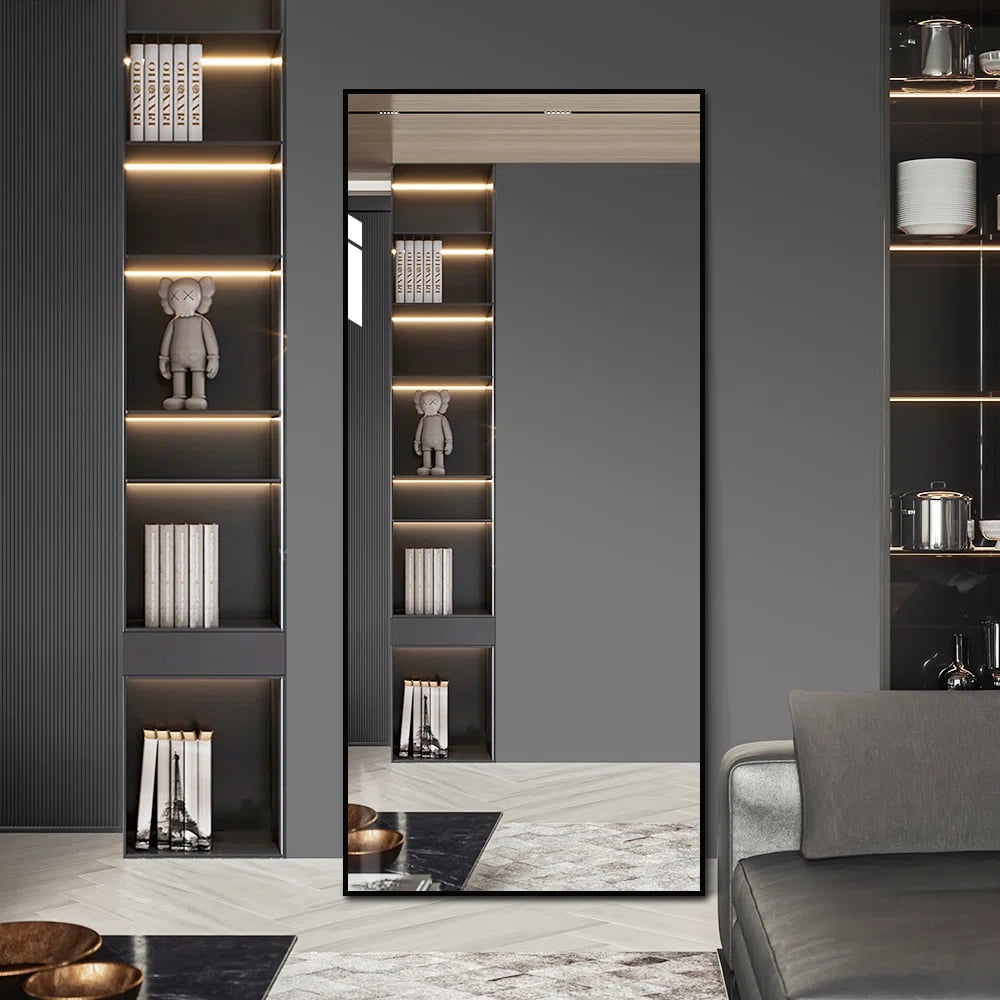 LAIYA full body floor mounted wall mounted large rectangular mirror ...