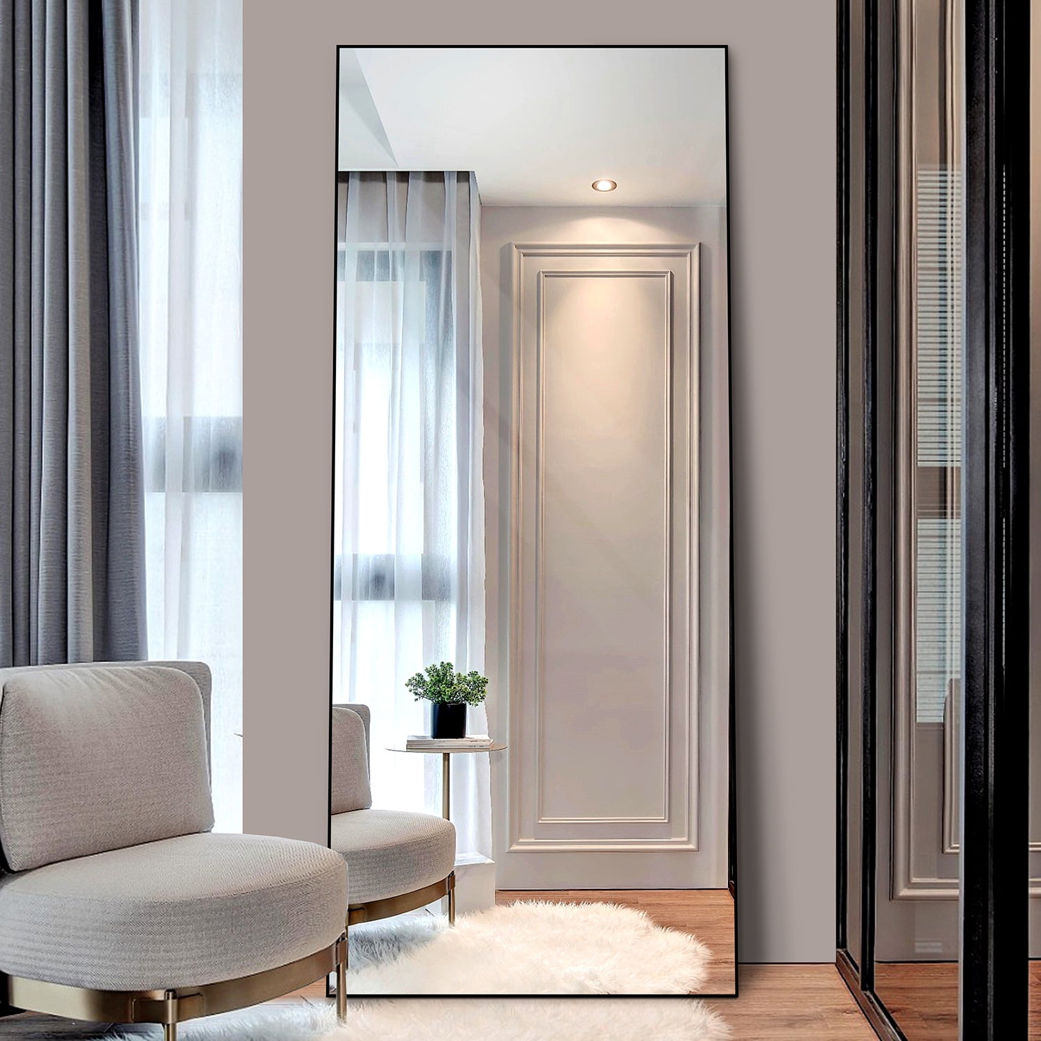 LAIYA full-length floor mirror, wall mounted or standing large mirror ...
