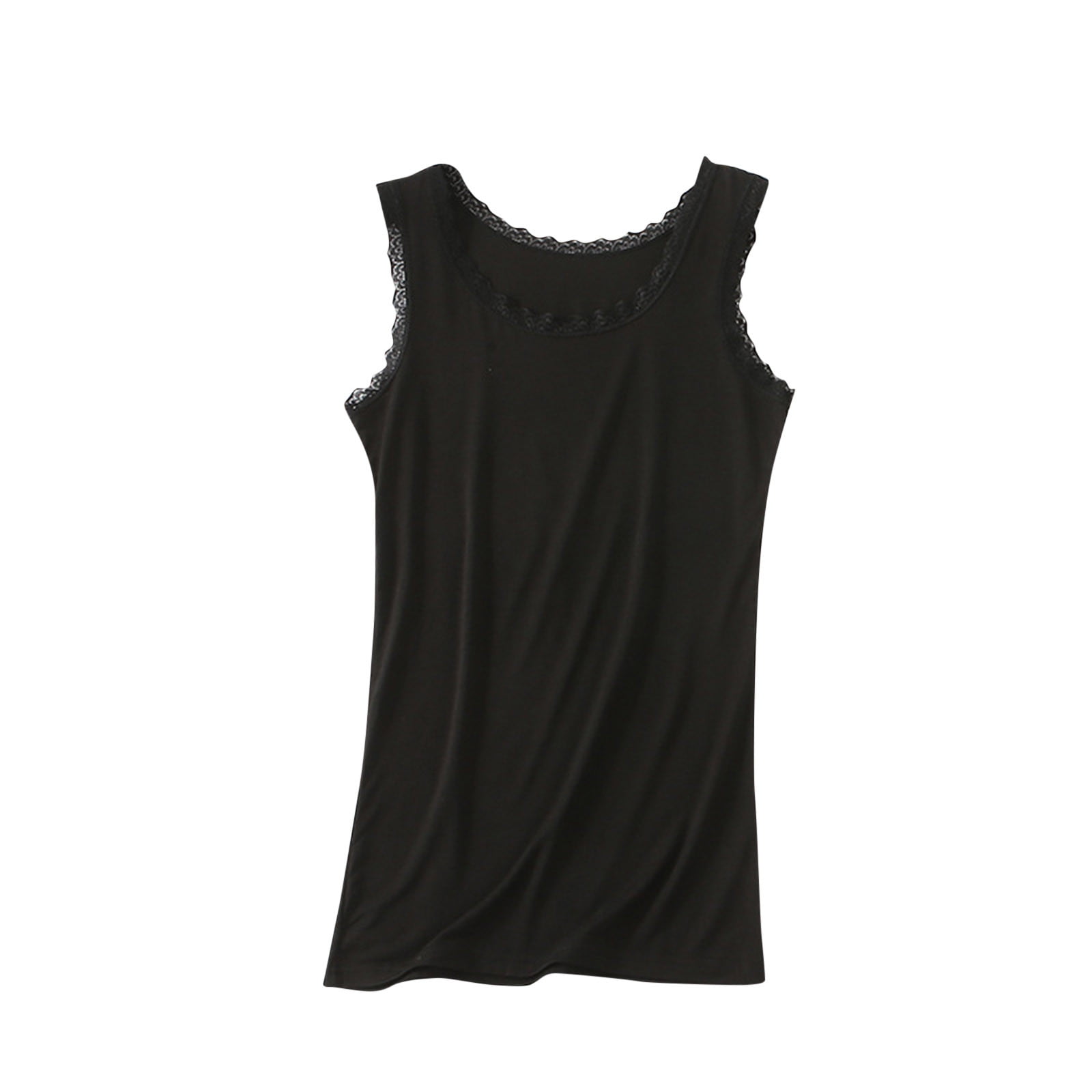 LAJPXKHY Plus Size Lace Tank Tops for Women Loose Basic Soft Comfy ...