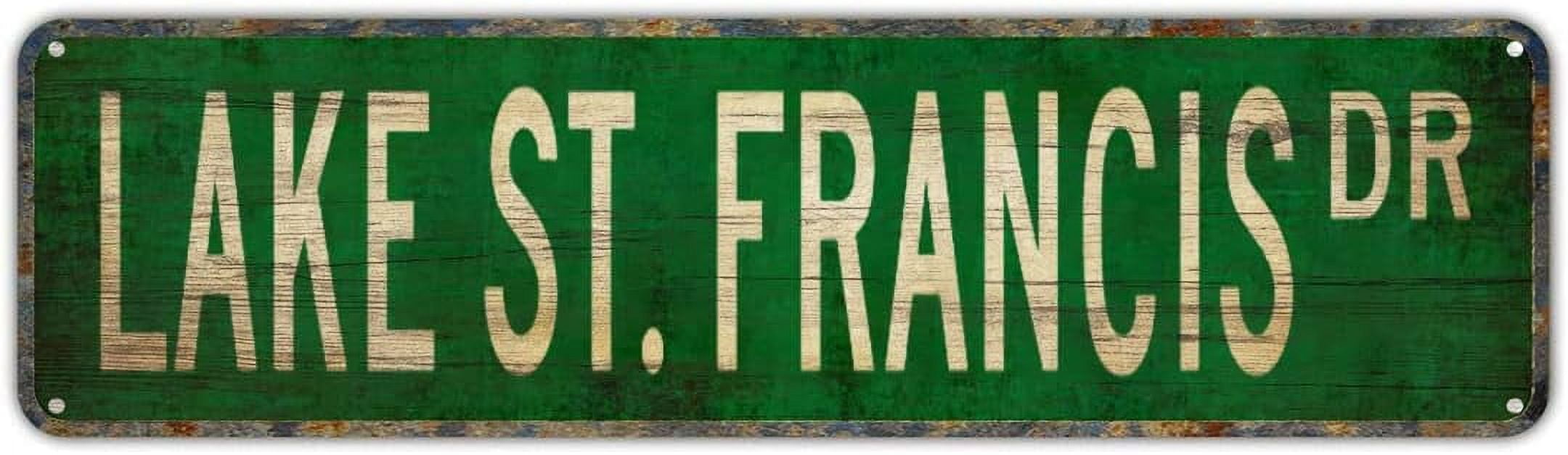 LAKE ST. FRANCIS DR Vintage Signs Retro Tin Signs Art Plaque Aluminum ...