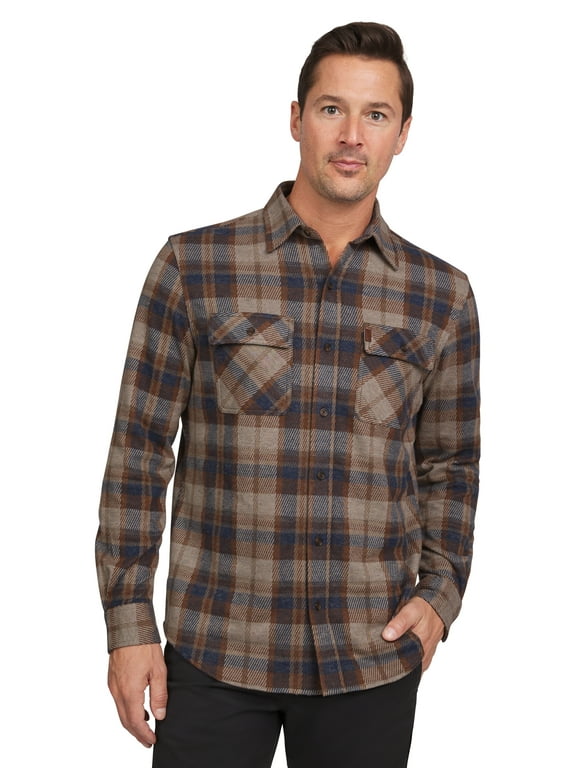 Ben Davis Men's Short Slv Cotton Blend Pockets 1/2 Zip Shirt Black ...