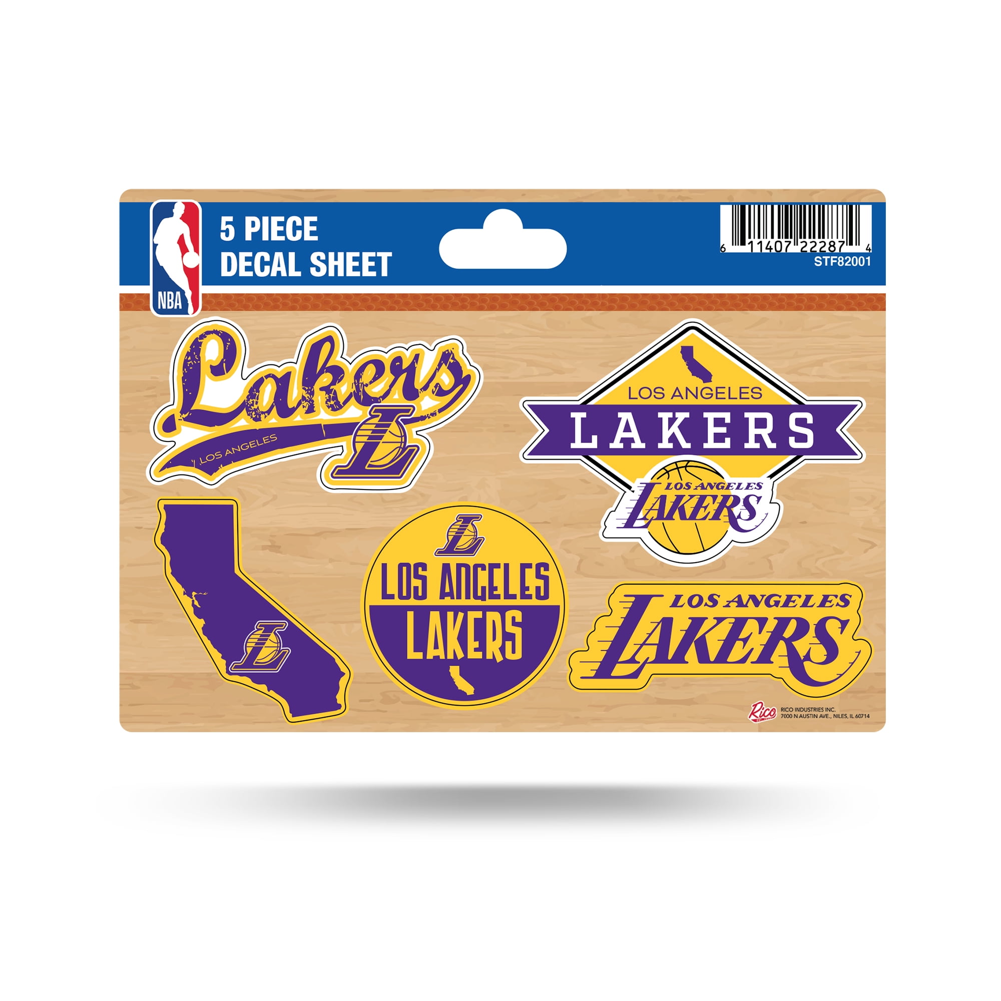 LAKERS 5-PC STICKER SHEET - Walmart.com