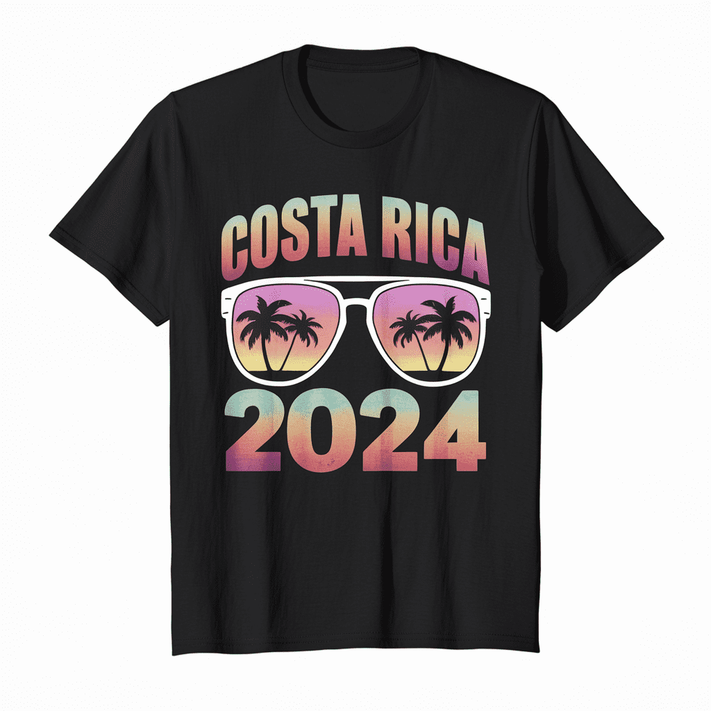 LAKIDAY Family Vacation Black T Shirt Costa Rica 2024 Unisex Casual ...