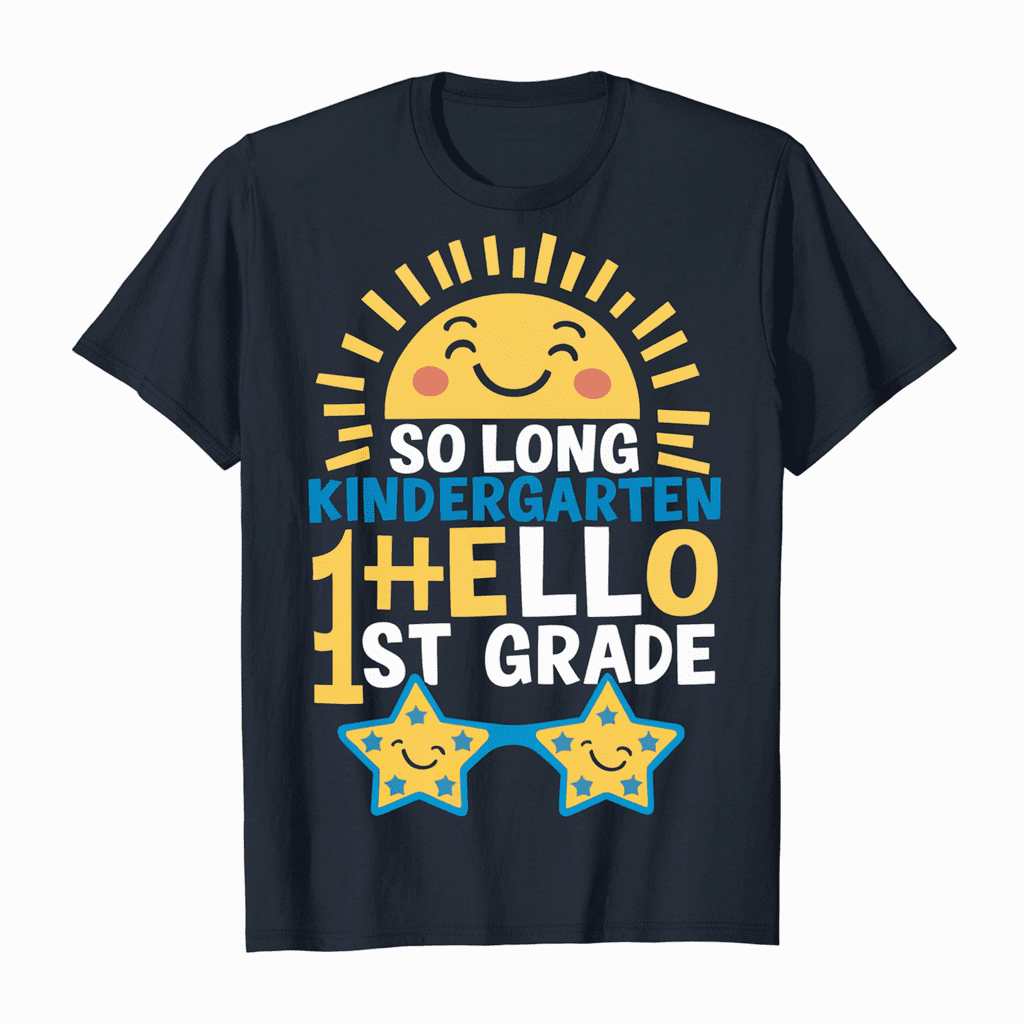 LAKIDAY First Grade T-Shirt 1st Grade Back To School Teacher Tee Black ...