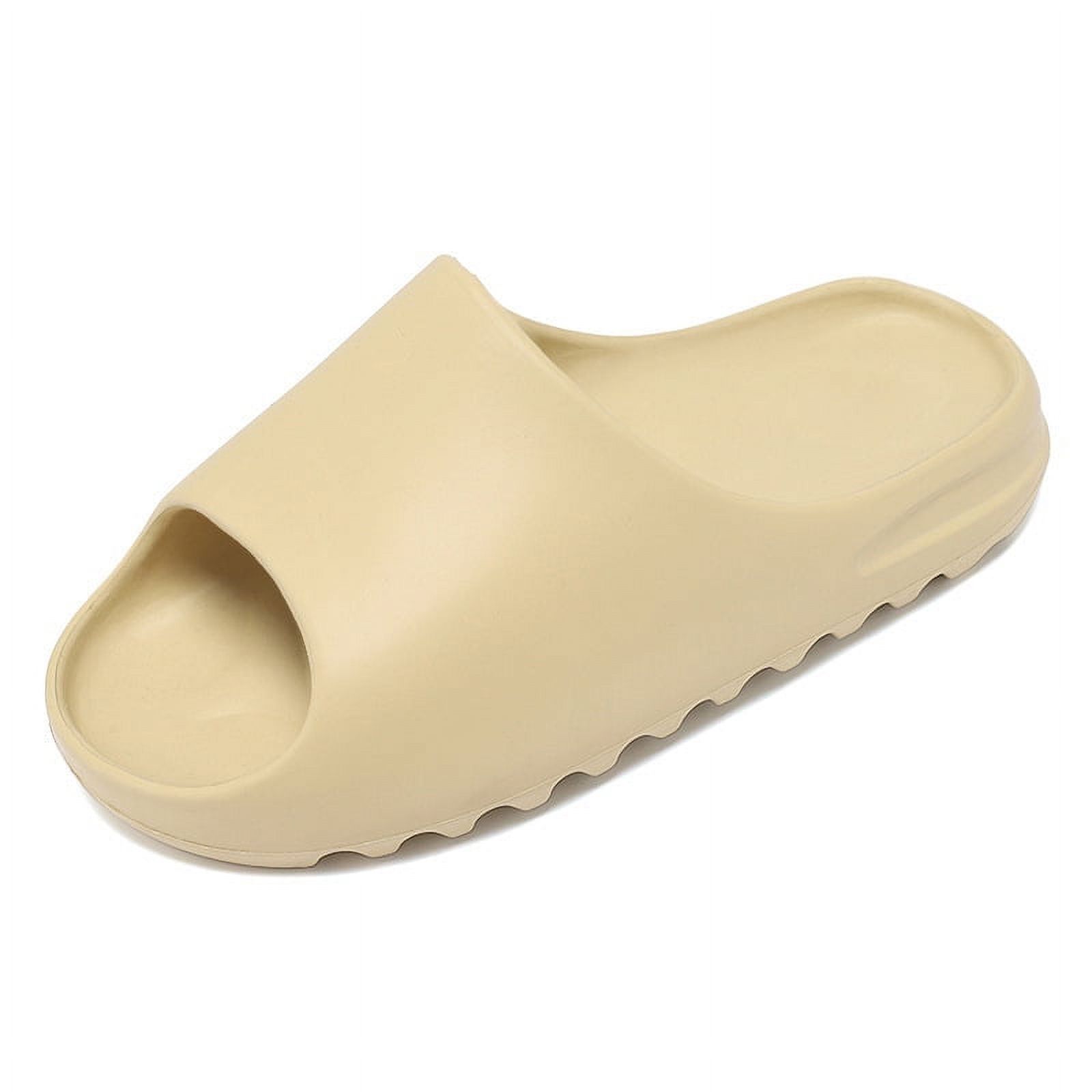 LAKIDAY Slides for Men Women Foam Runner Thick Sole Open Toe Slides ...