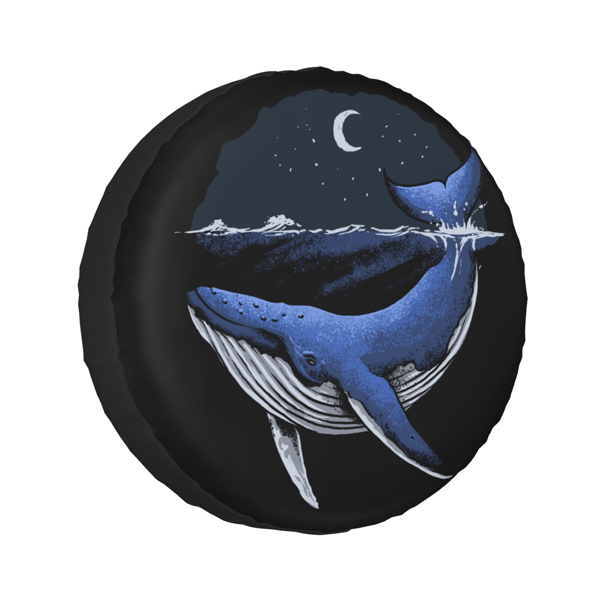 LAKIMCT Blue Whale Ocean Spare Tire Cover Protectors, Weatherproof ...