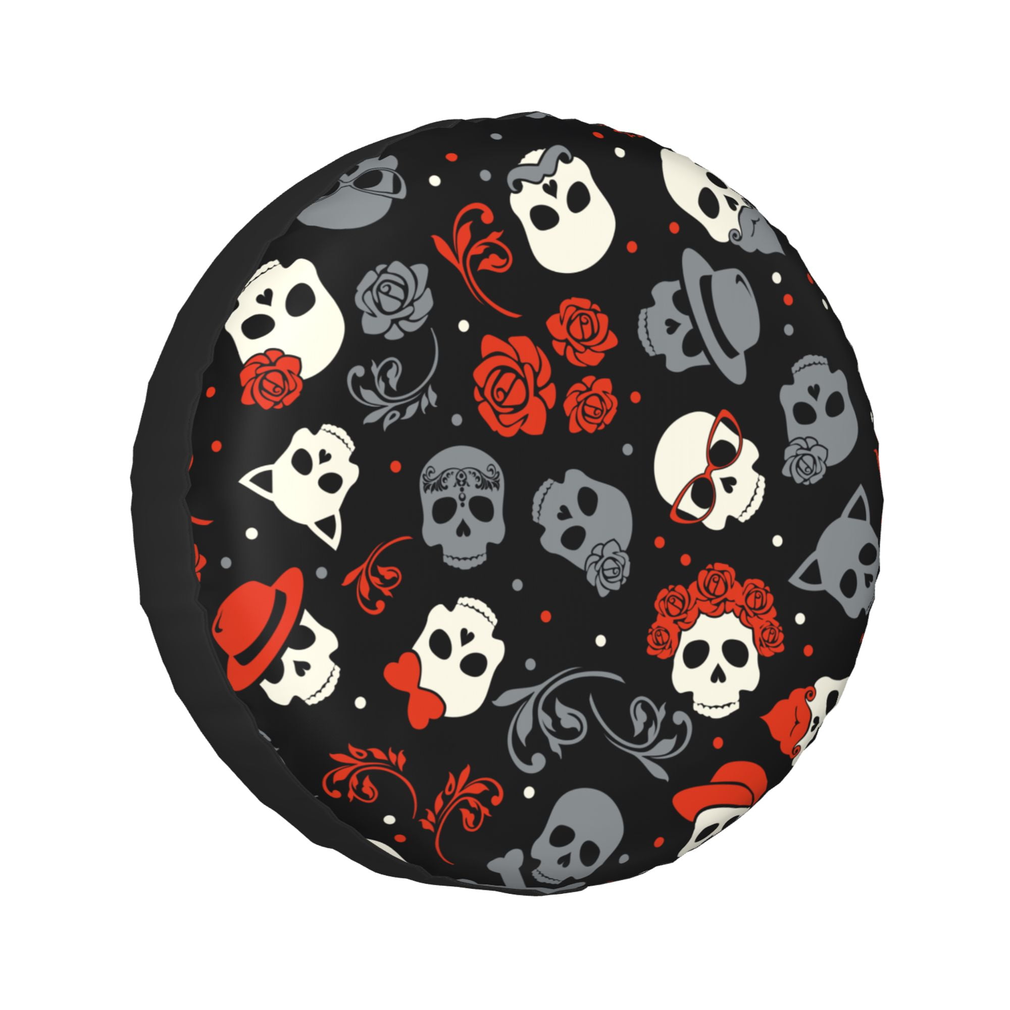 Lakimct Colorful Stylish Skull Spare Tire Cover Protectors