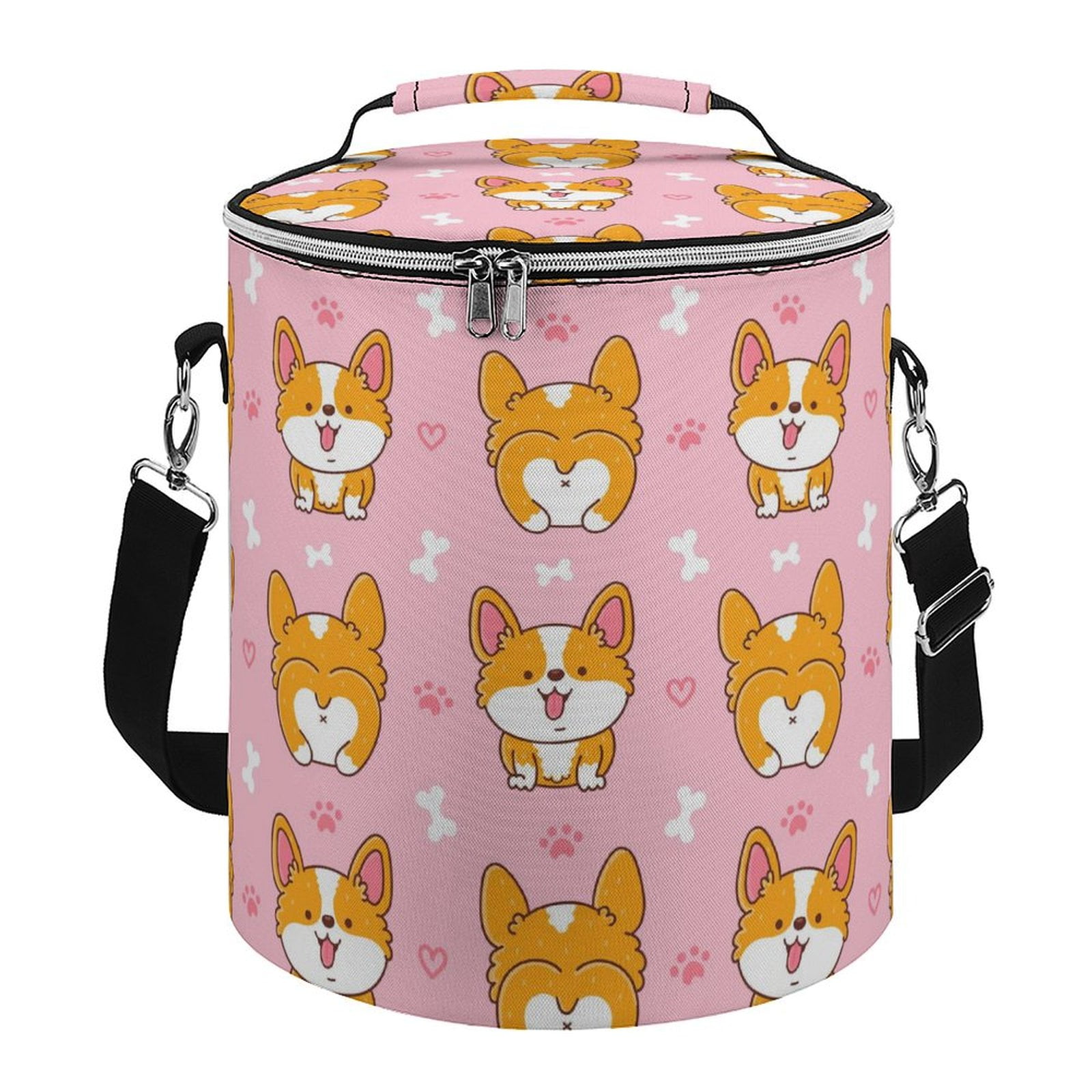 LAKIMCT Cute Happy Corgi Dog Camping Soft Cooler Insulated Bag, Leak ...
