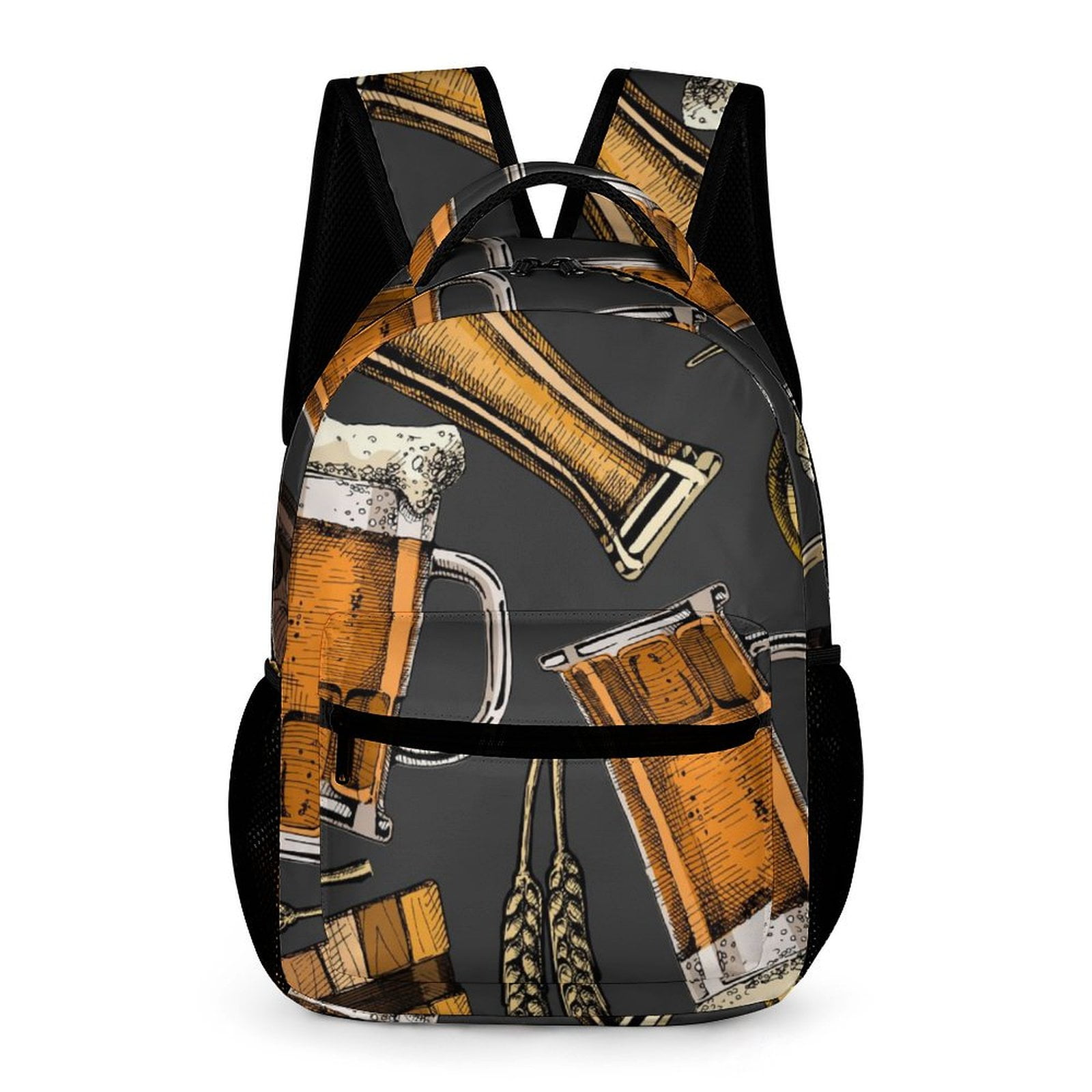LAKIMCT Kids Backpack, Different Beers Glasses Schoolbag for Boys Girls ...