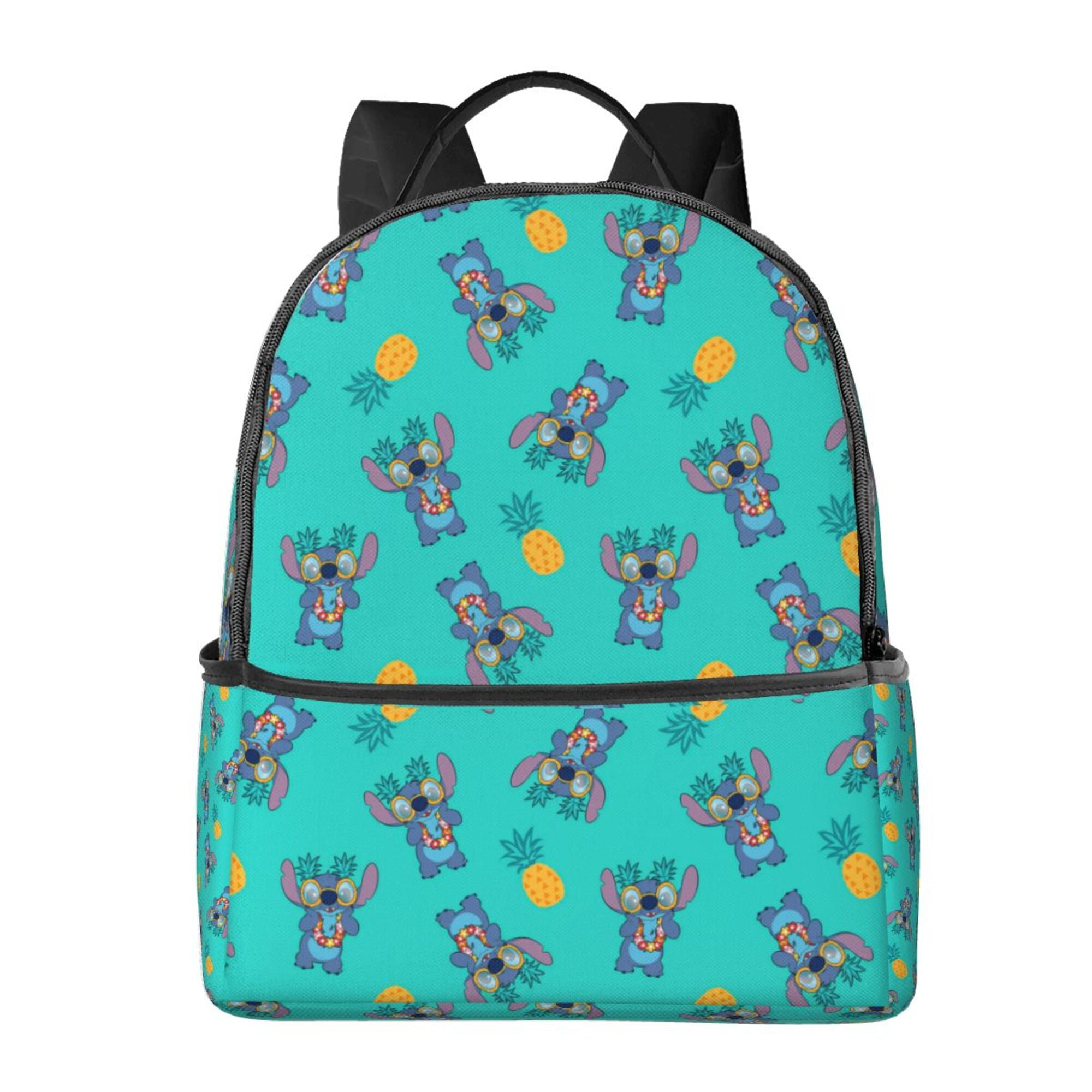 LAKIMCT Lightweight Blue Pineapple St-itch Backpack, Ergonomic Travel ...