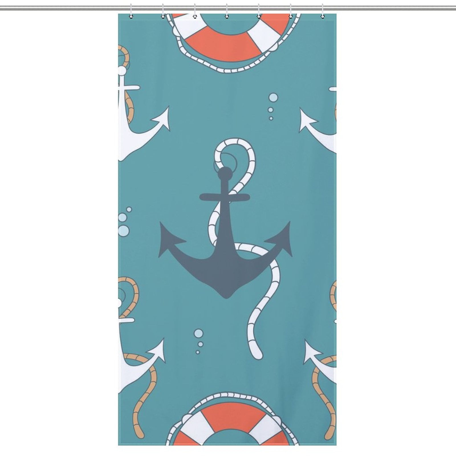 Lakimct Offshore Anchor Shower Curtain For Bathroom Polyester Cloth