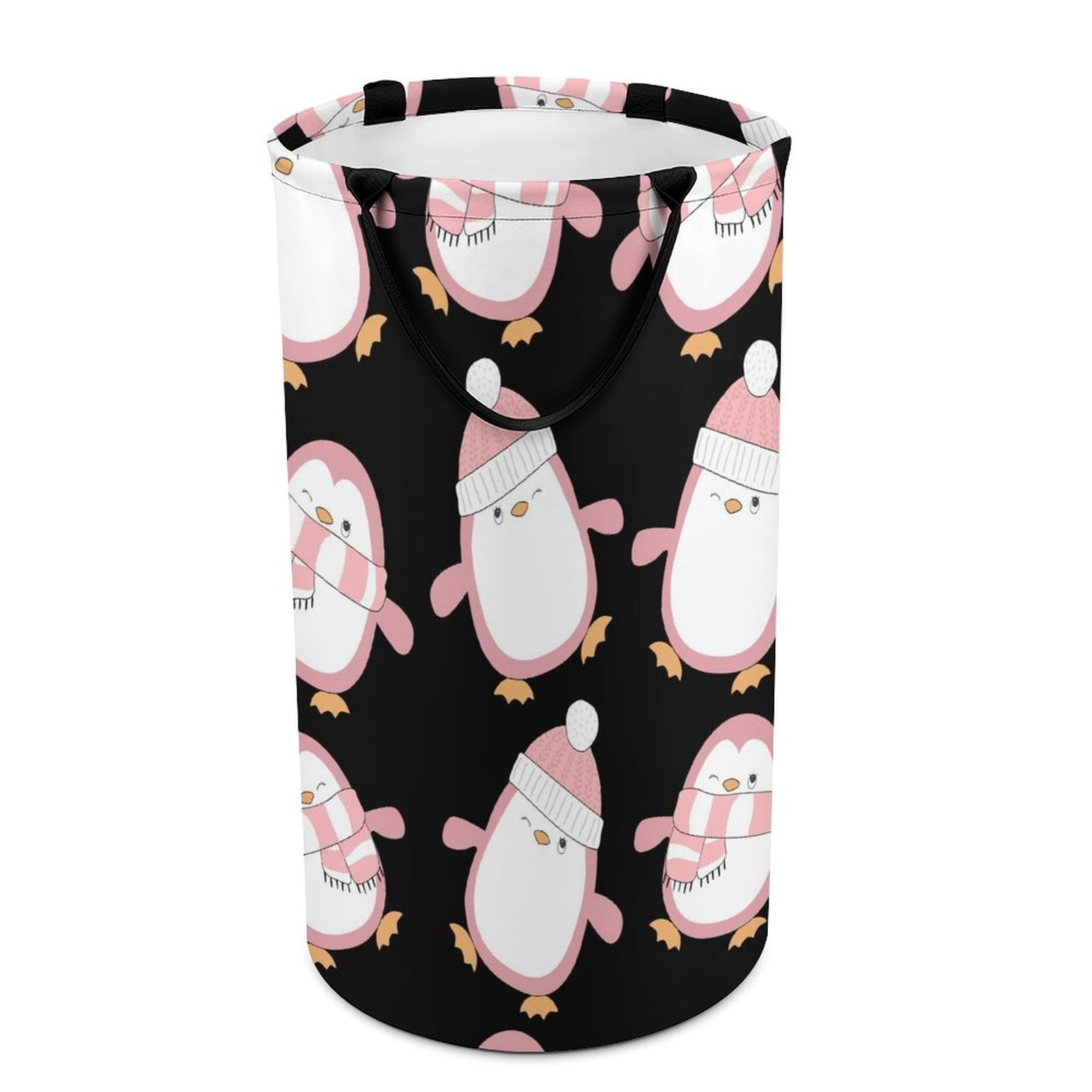 LAKIMCT Pink Penguin Laundry Basket, 86.5L Tall Large Laundry Hamper ... LAKIMCT Pink Penguin Laundry Basket, 86.5L Tall Large Laundry Hamper ...