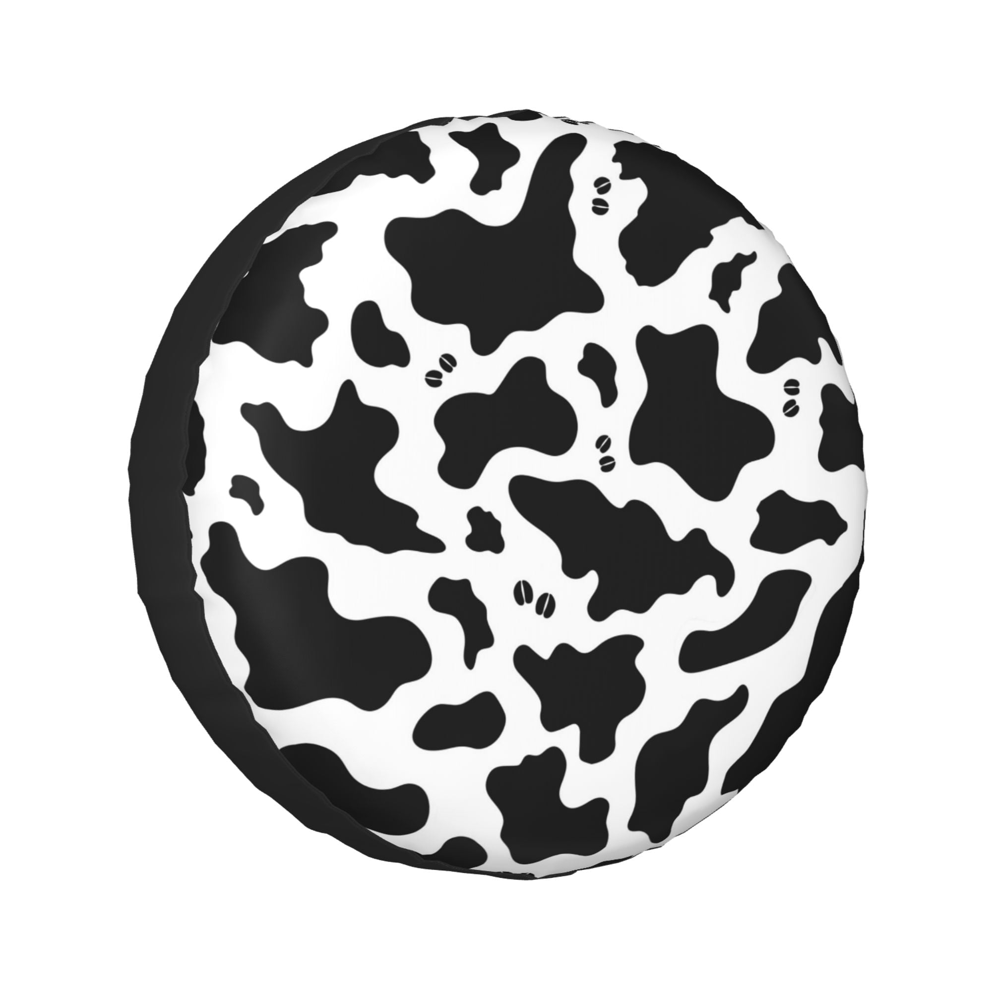 LAKIMCT White Black Milk Cow Pattern Spare Tire Cover Protectors ...