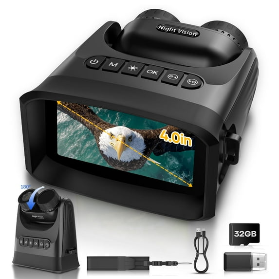 Night Vision Binoculars-15X Infrared Night Vision Googles 10000mAh ...