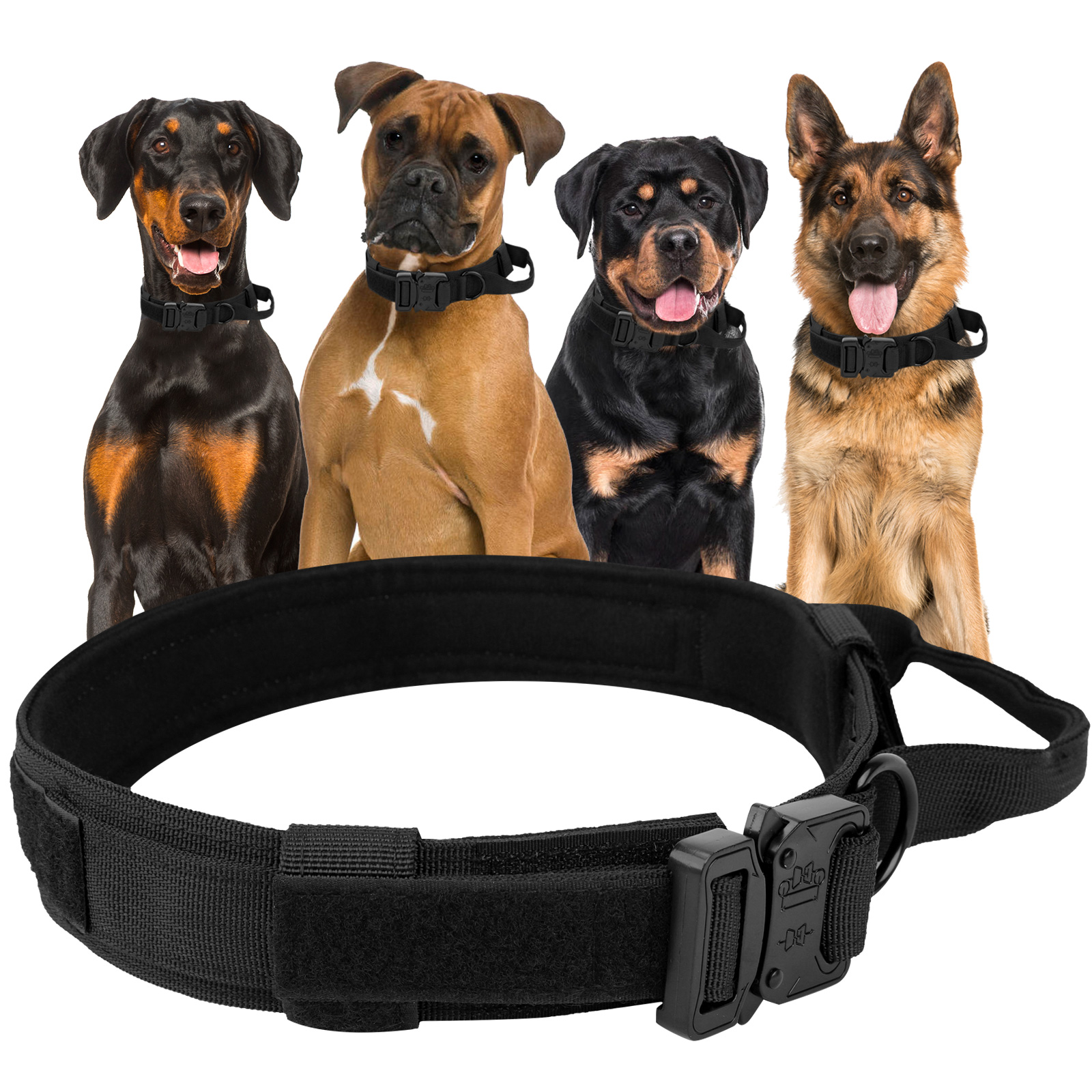 Wide dog collar for large dogs Heavy Duty Dog Collar Nylon Dog Collar ...