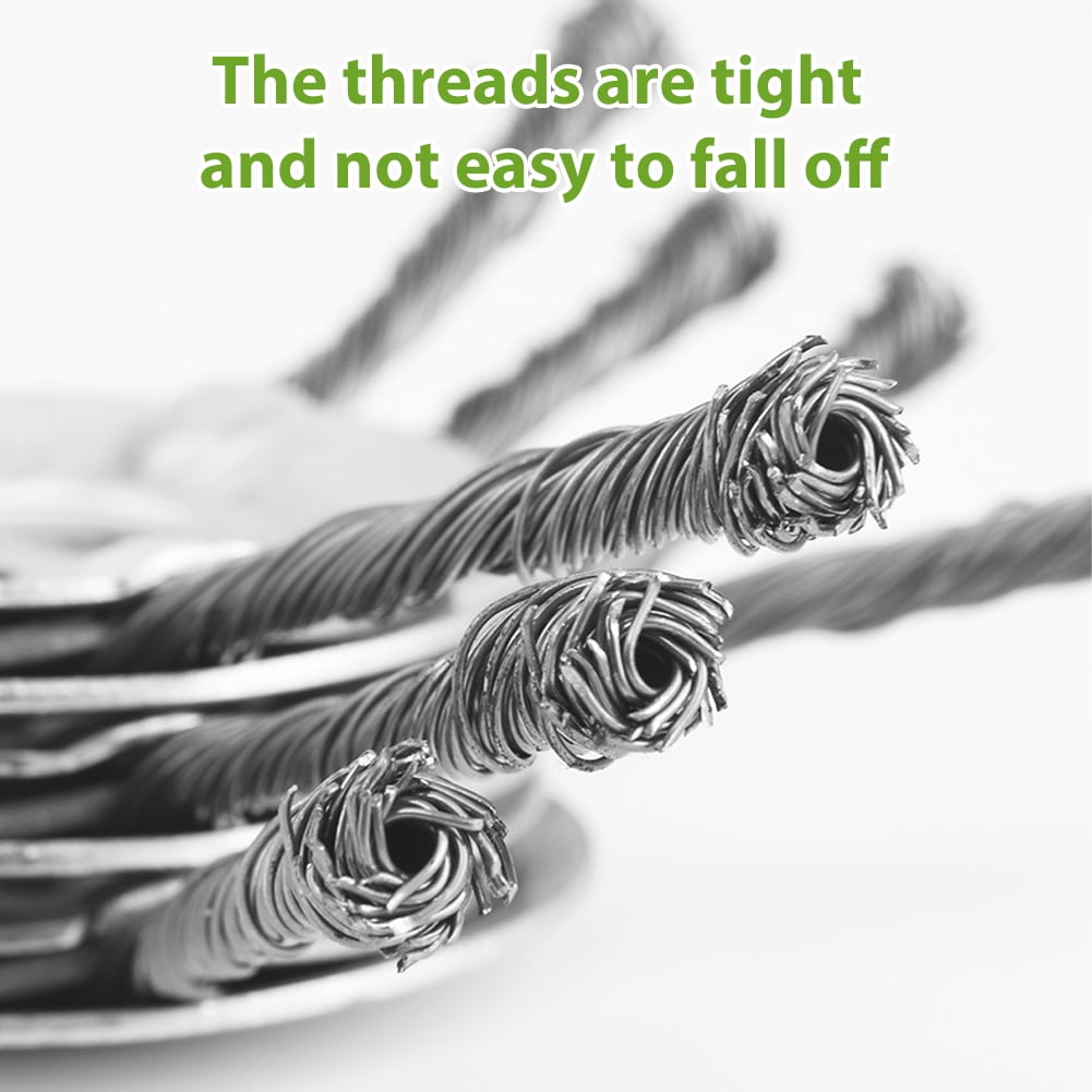 LALA 10 Inch Steel Wire Rotary Weed Brush Cutter Trimmer Head, Wired ...