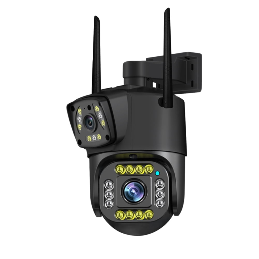 LALA 4MP Dual Lens Security Camera Wifi Outside Camera 360 View Monitor ...