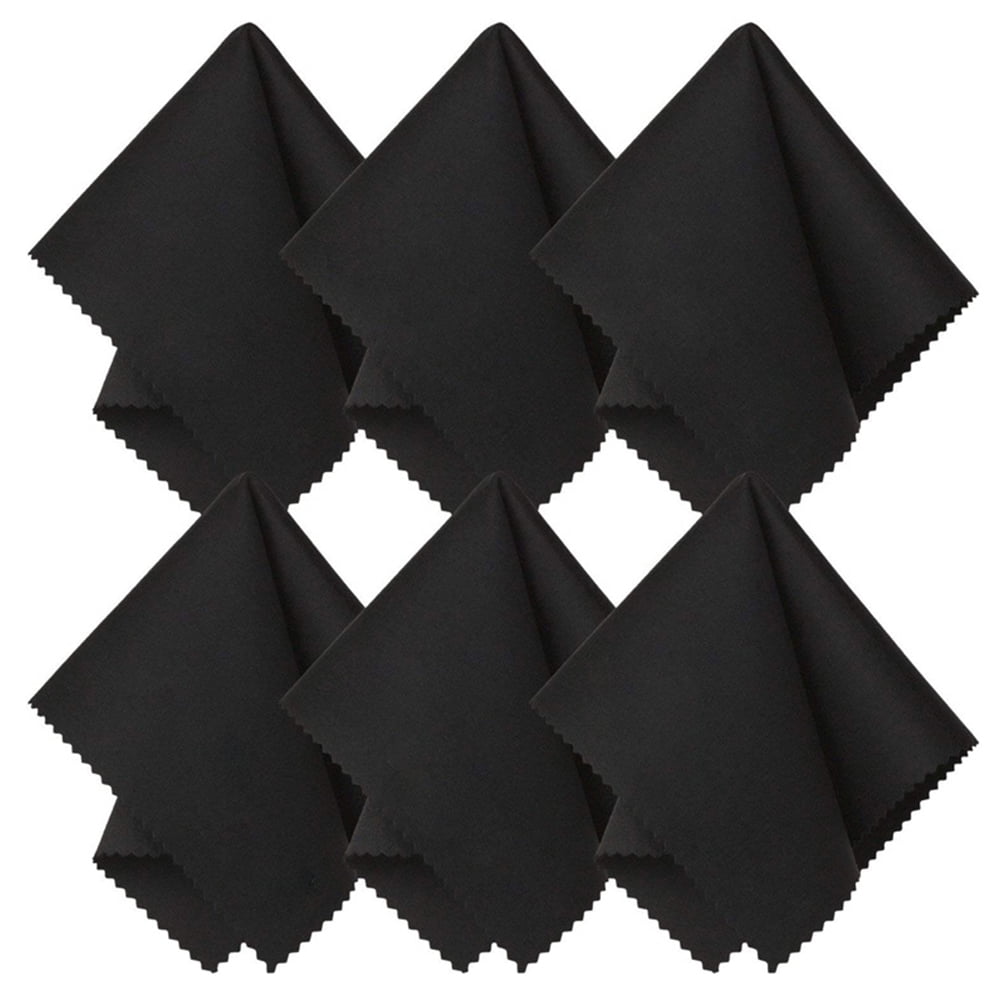 LALA 6 Pack Microfiber Cleaning Cloth 5.9", Washable Reusable Lens ...