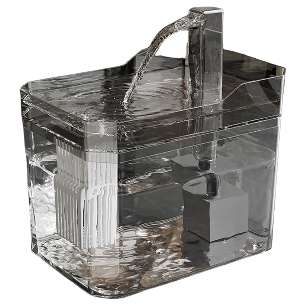 LALA Cat Water Fountain Auto Filter Usb Anti-dry Burning Dog Water Dispenser (Grey) - Walmart.com