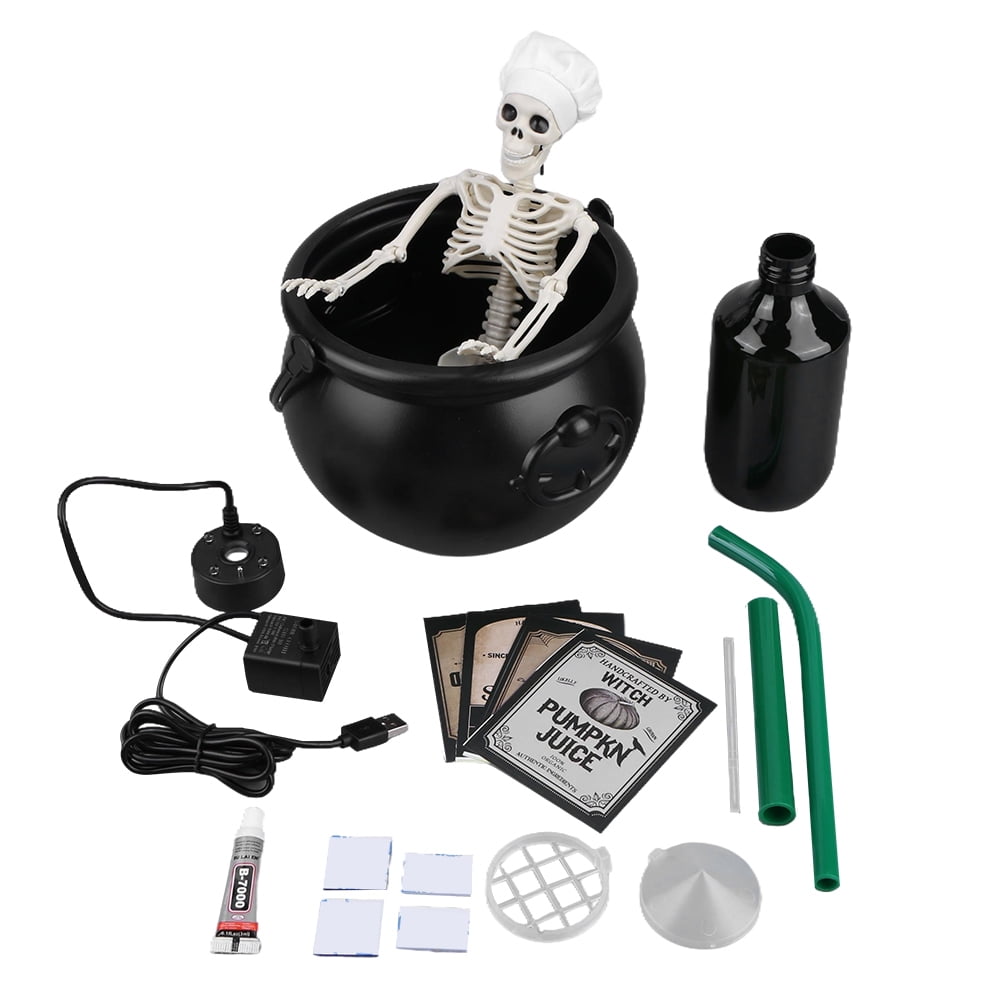 LALA Halloween Decoration Set, Mist Maker Fogger with Black Witch ...