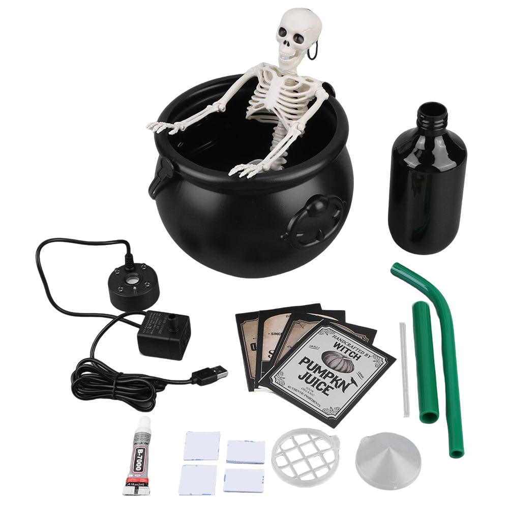 LALA Halloween Decoration Set, Mist Maker Fogger with Black Witch ...