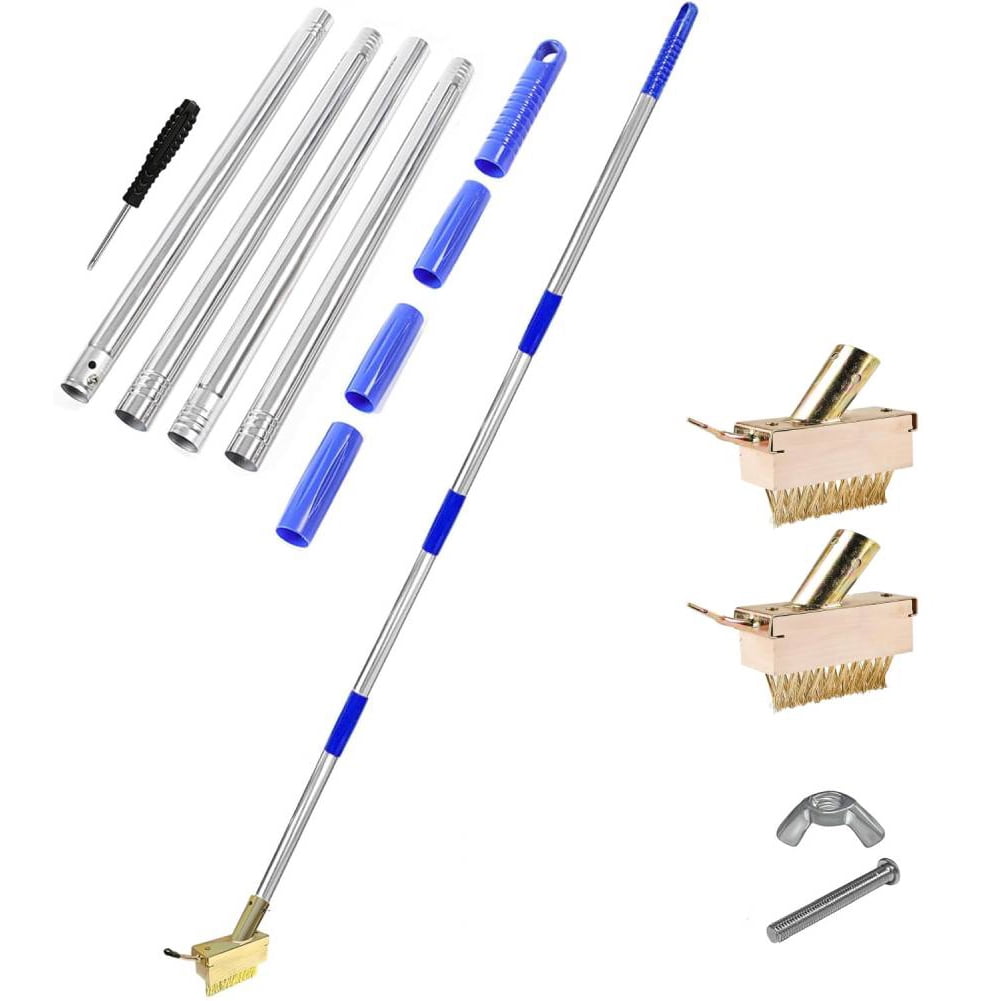 LALA Moss Grout Remover Brush Tool with Detachable Handle for Outdoor ...
