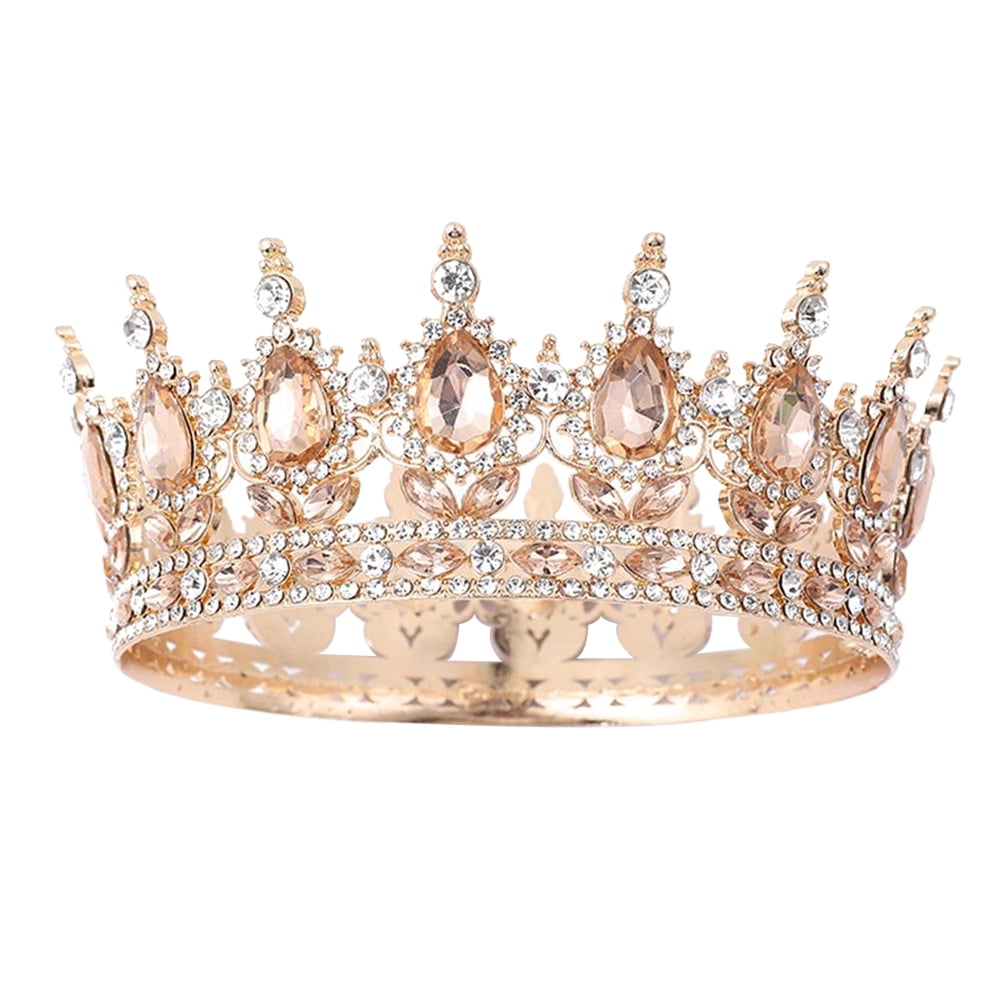 LALA Rhinestone Crown Baroque Crown For Birthday Halloween Christmas ...