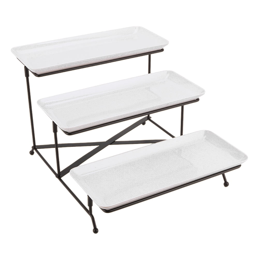 LALA Serving Stand Porcelain Serving Platter Tier Serving Trays with ...