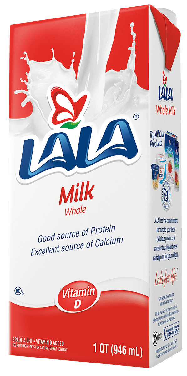 LALA Whole Milk UHT 32oz - Walmart.com