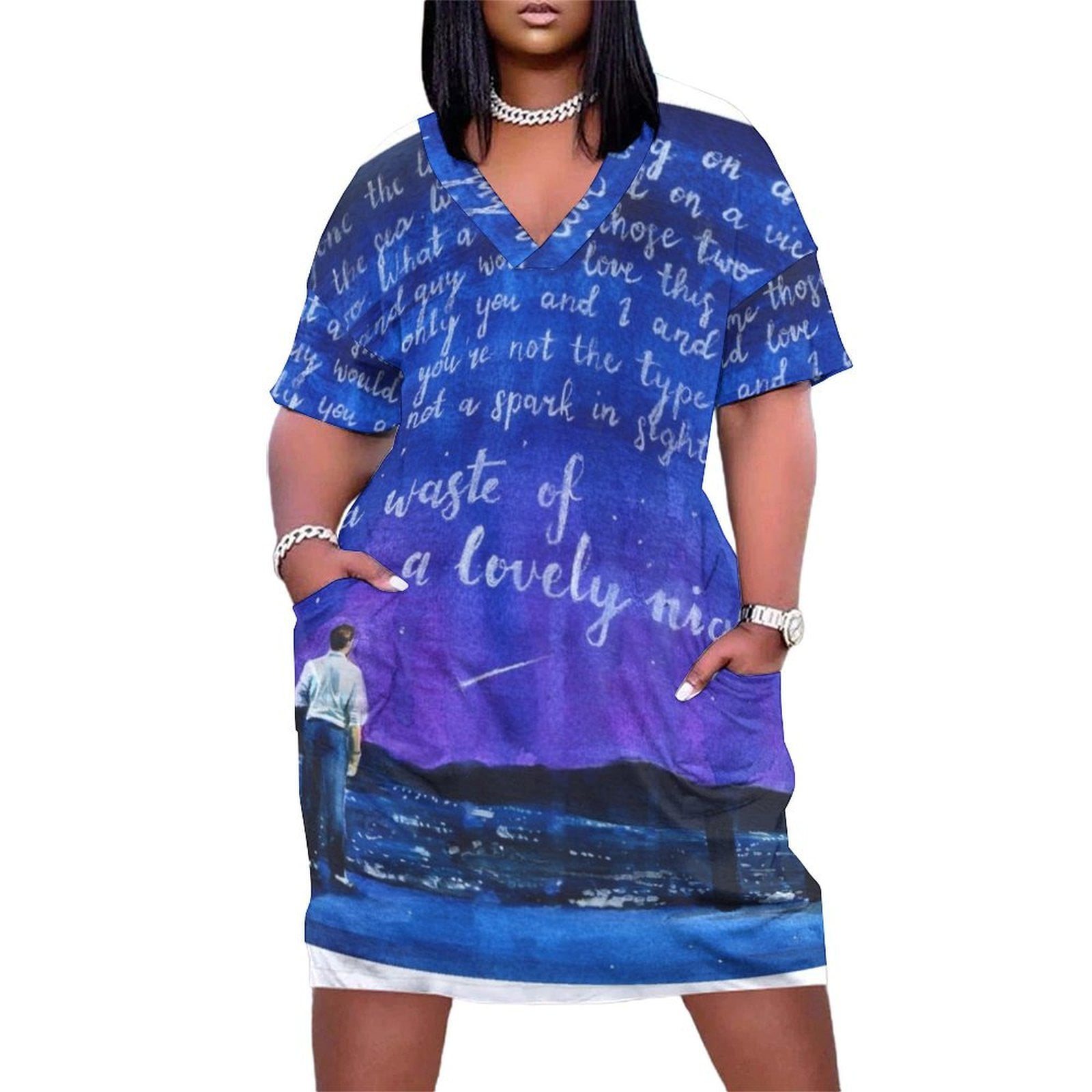 LALALAND fanart Loose Pocket Dress summer clothes women formal occasion dresses - Walmart.com
