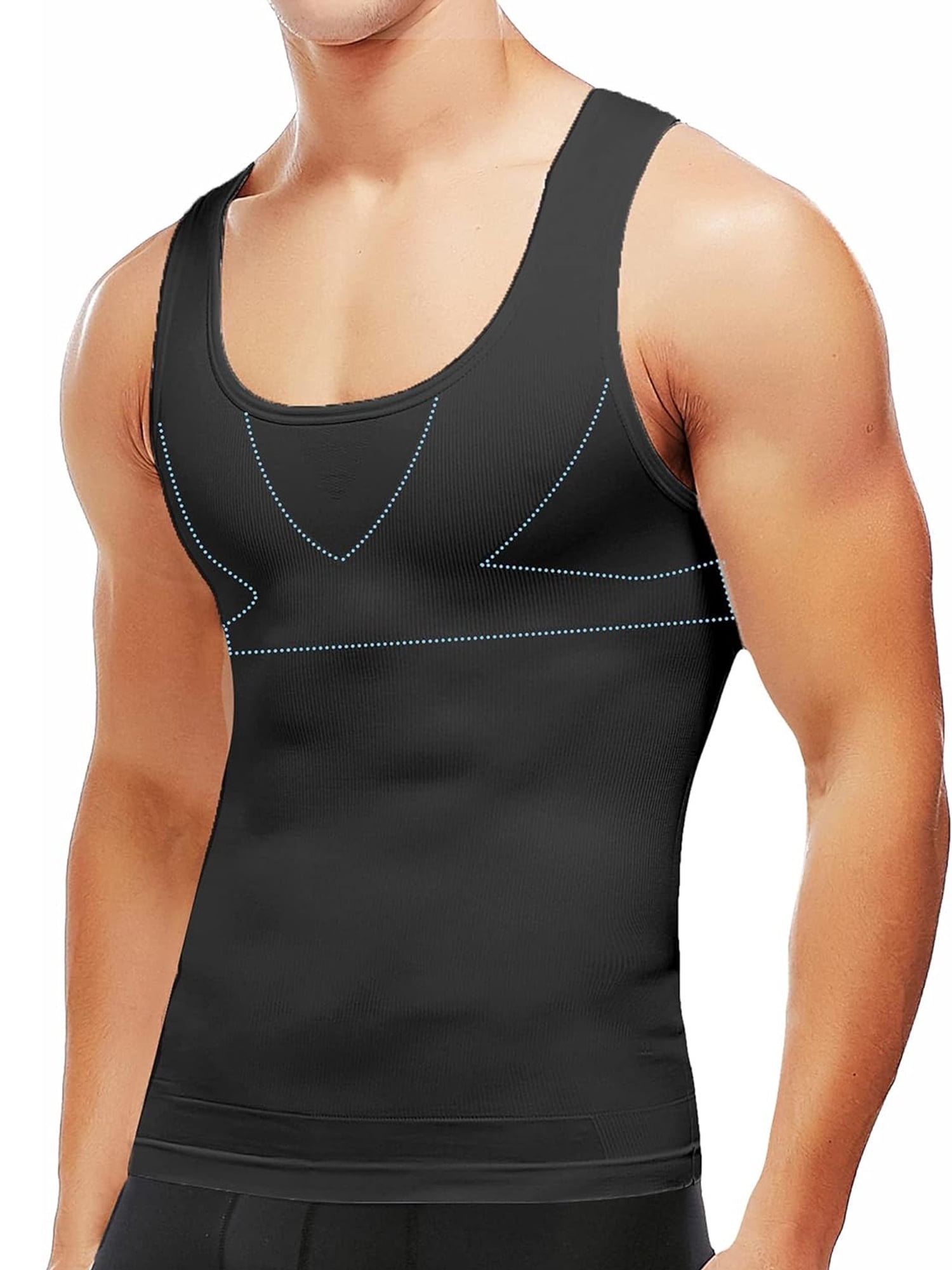 Lalamelon Compression Shirts for Men, Gynecomastia Shapewear, Tummy ...
