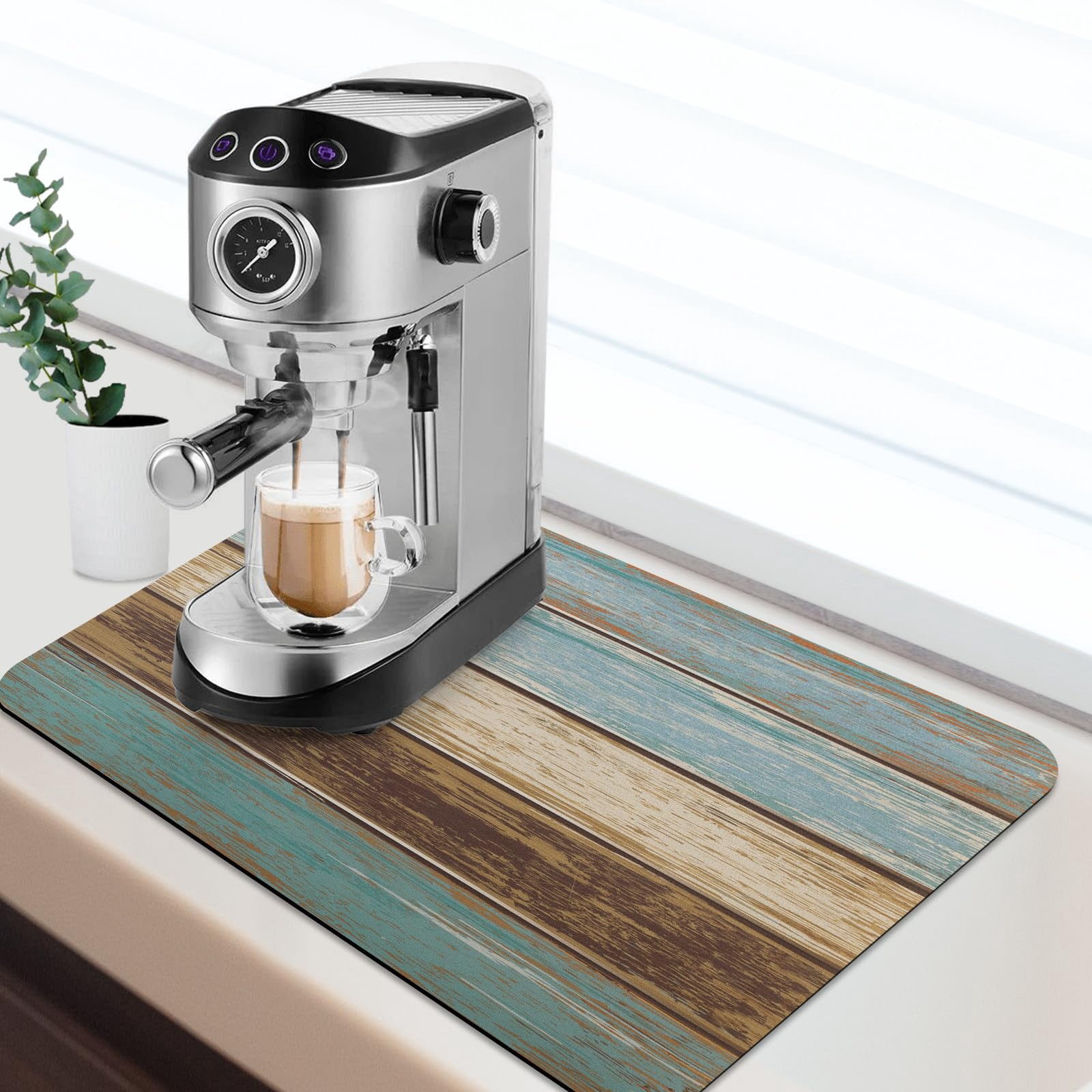LALILO Hide Stain Coffee Mat, Rubber-backed Absorbent, Ideal For ...