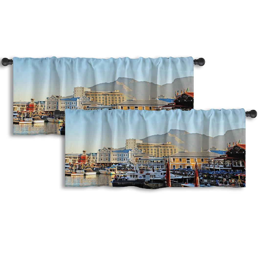 LALILO Kitchen Curtain Valance Adventure Games Sheet Game Rod Pocket ...