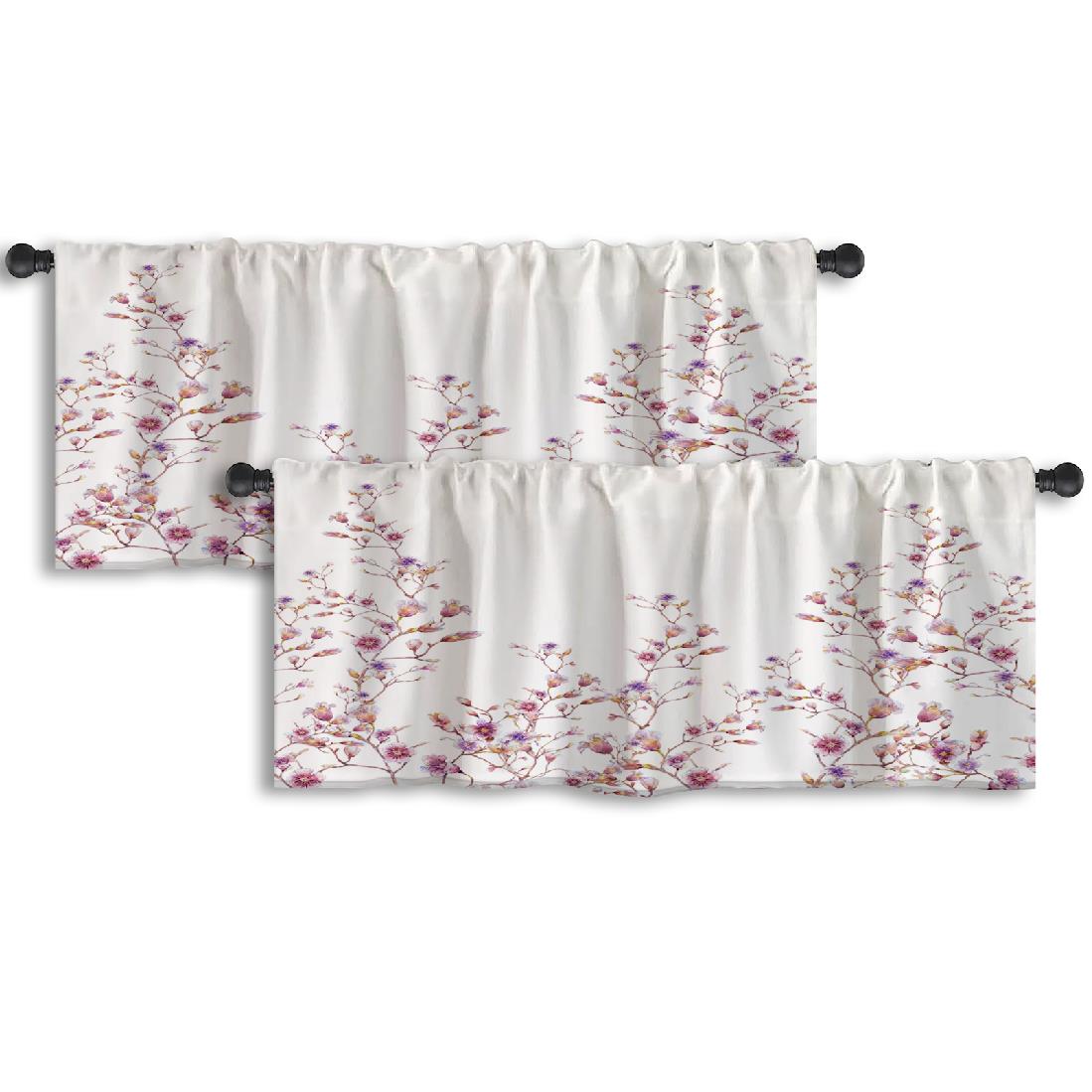 LALILO Kitchen Curtain Valance Astronaut Moon Nasa Moon Man Rod Pocket ...