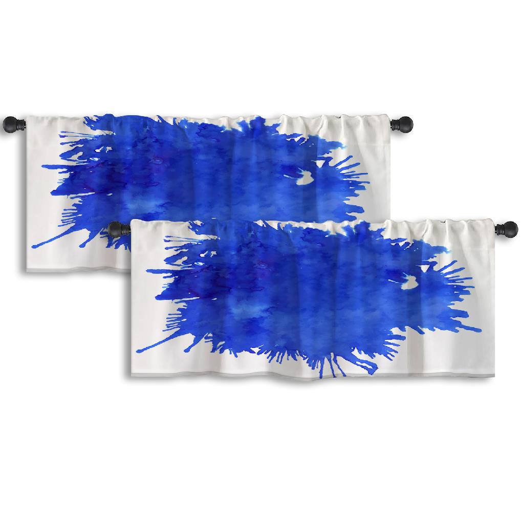 LALILO Kitchen Curtain Valance Astronaut Planets Ufo Rocket Rod Pocket ...