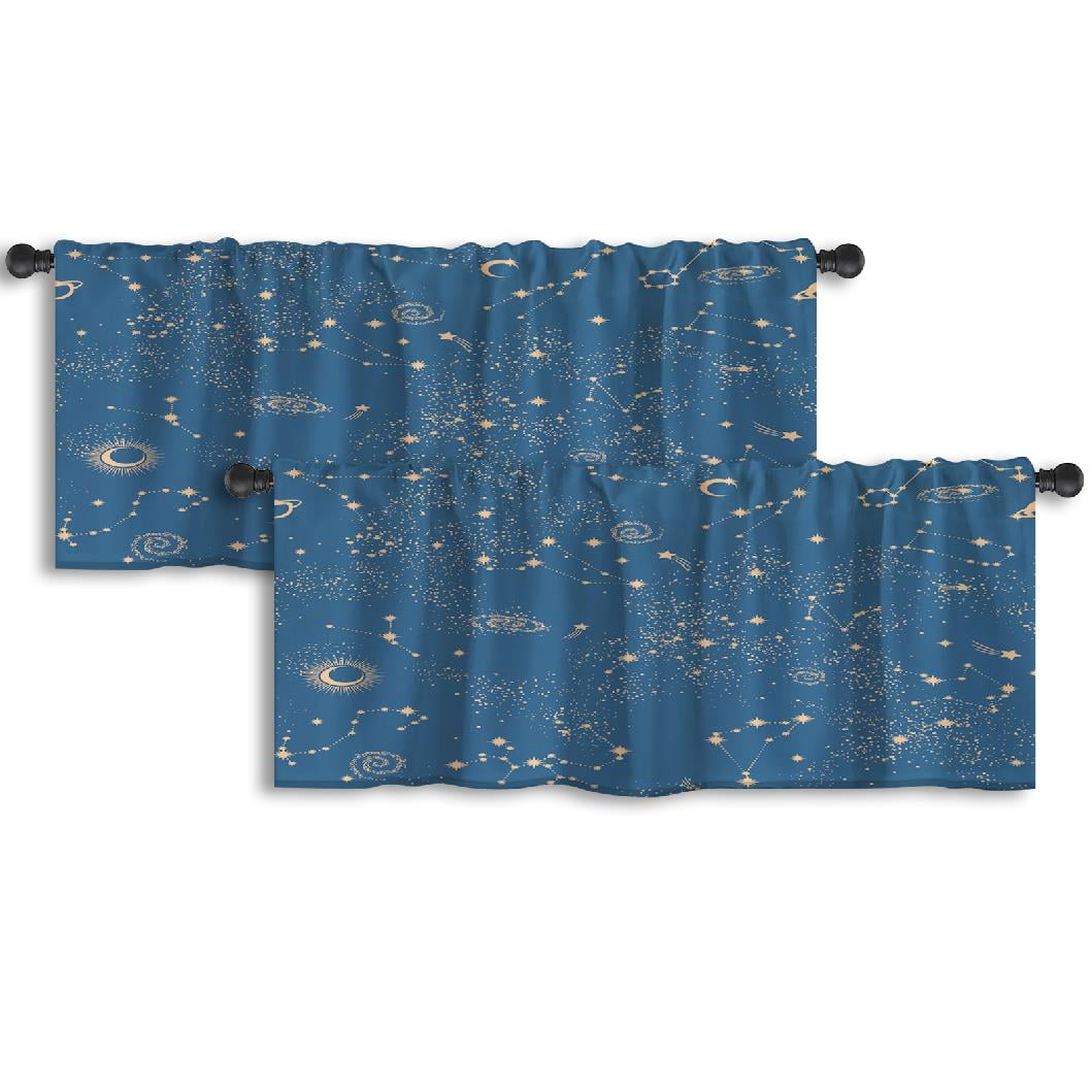 LALILO Kitchen Curtain Valance Beach Indonesia Nature Vacation Rod ...