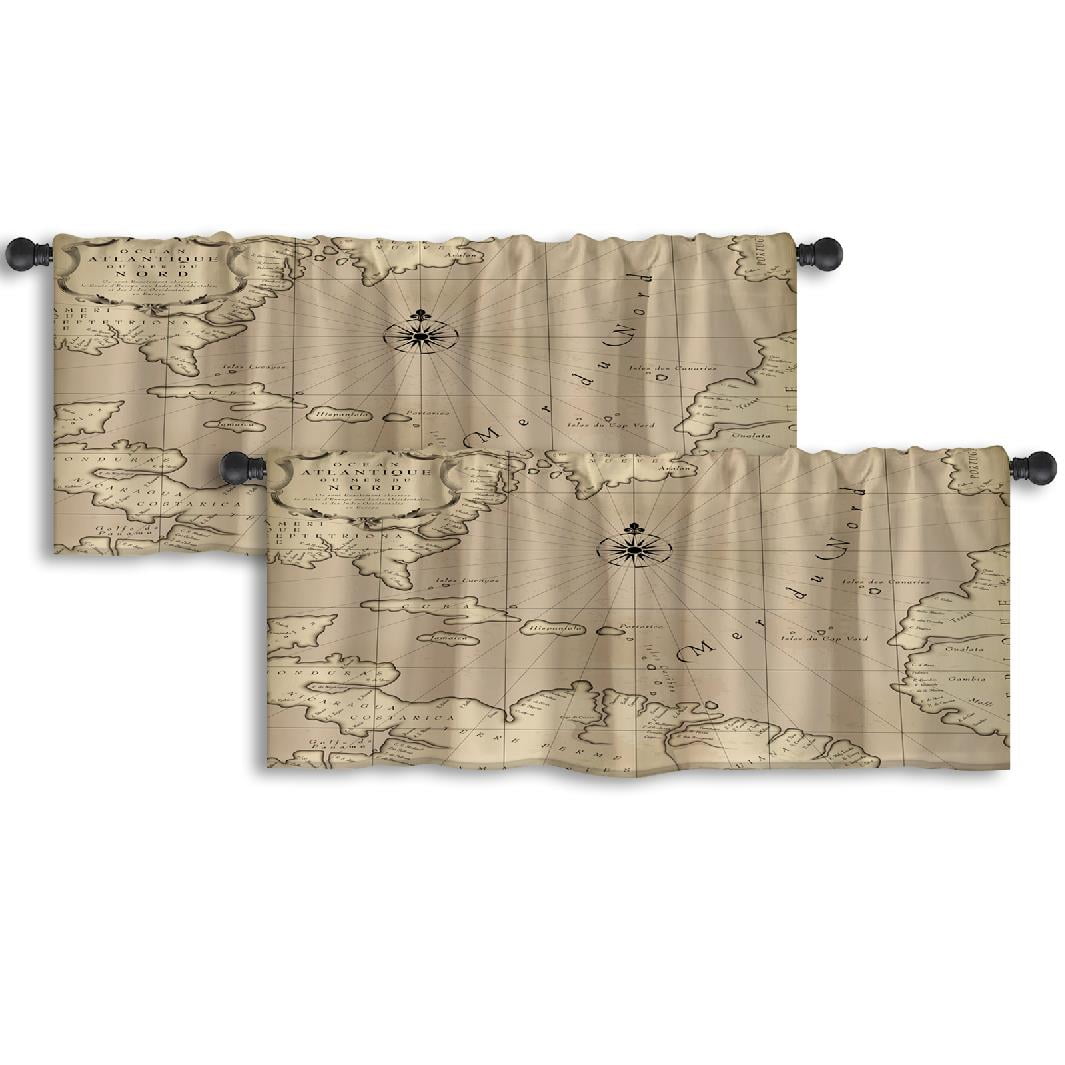 LALILO Kitchen Curtain Valance Castle Scotland Castle Scottish Rod ...