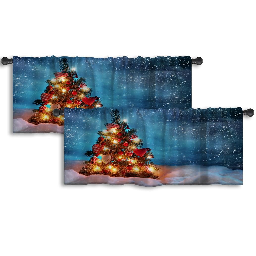 LALILO Kitchen Curtain Valance Castle Scottish Castle Scotland Rod ...