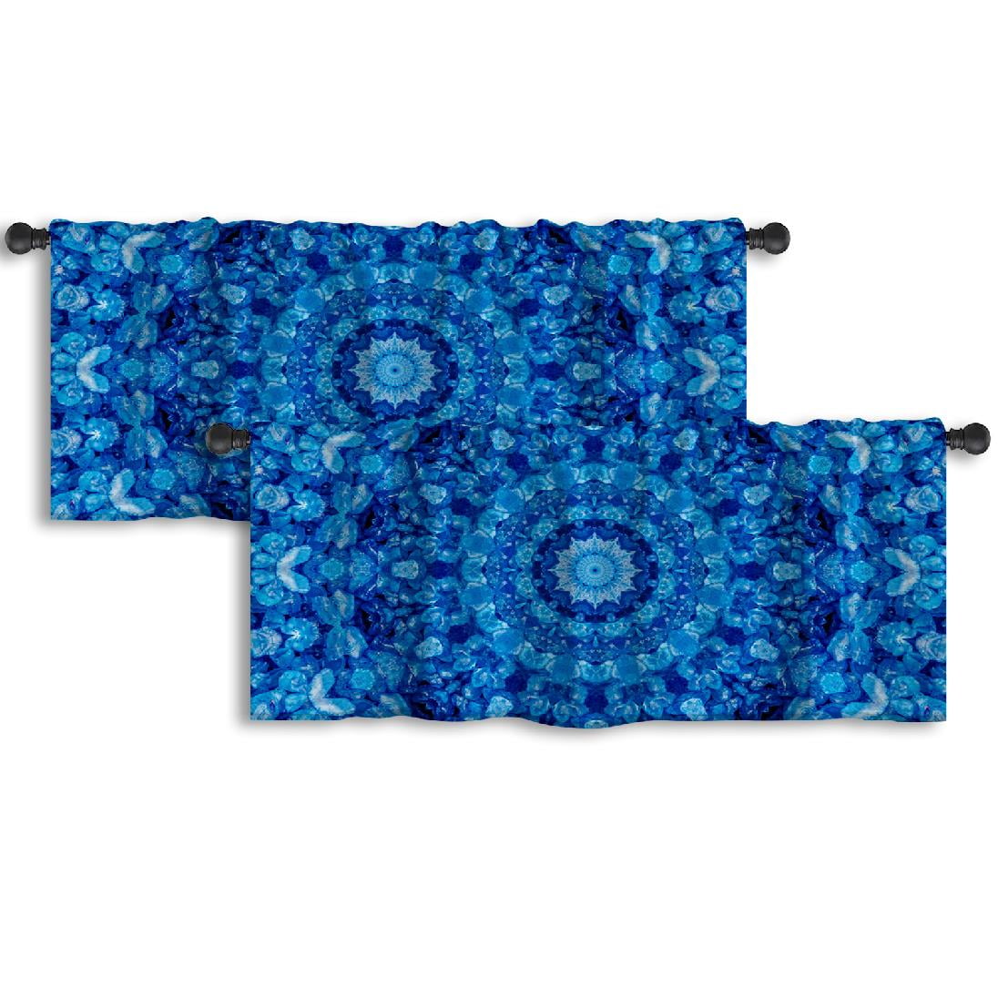 LALILO Kitchen Curtain Valance Colorful Hot Air Balloons Rod Pocket ...