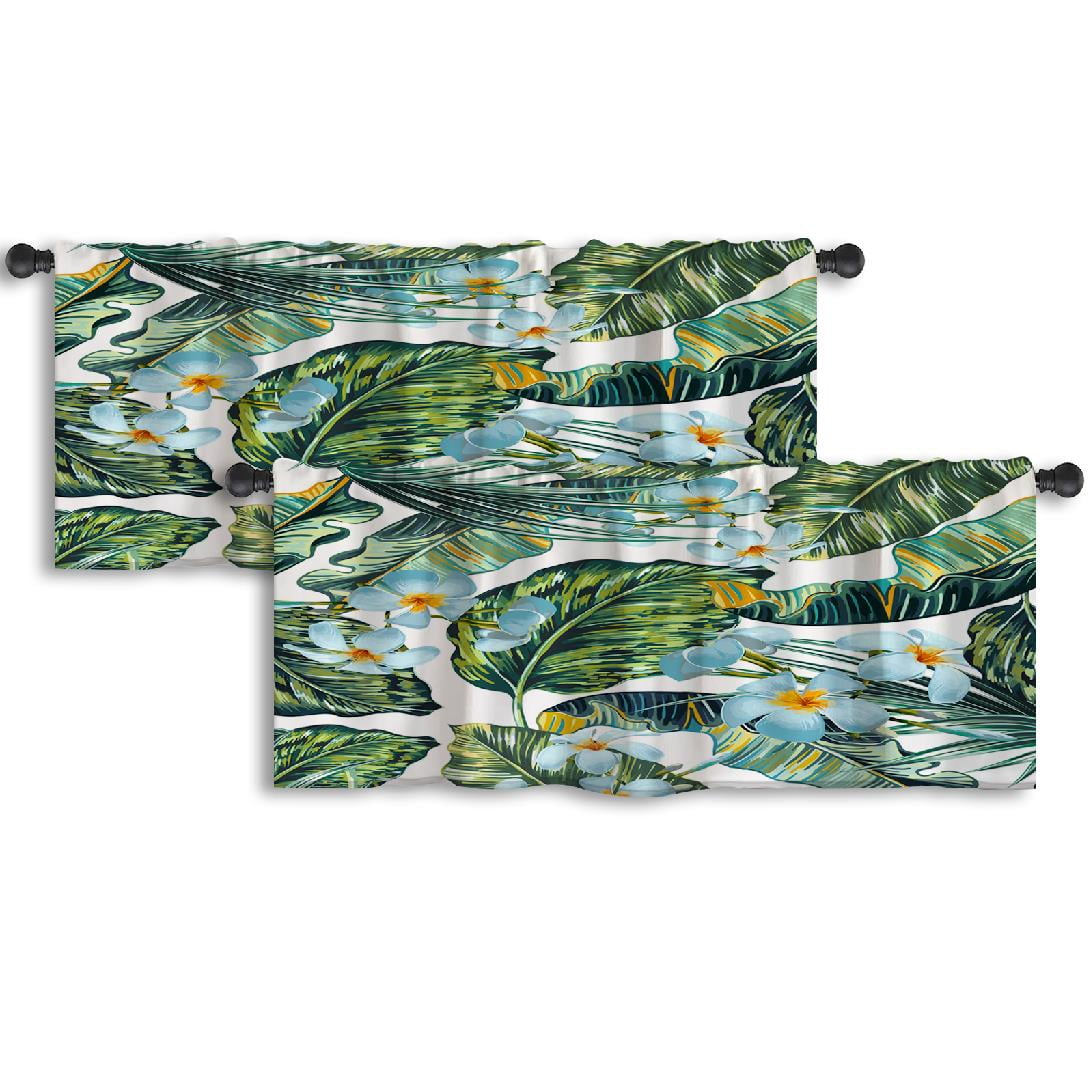 LALILO Kitchen Curtain Valance Computer Scottish Castle Rod Pocket ...