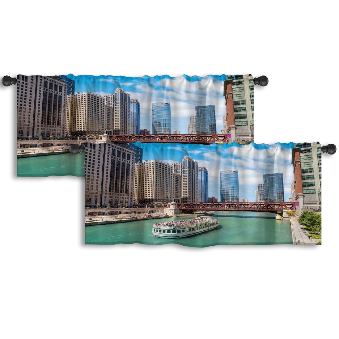 LALILO Kitchen Curtain Valance Cute Baby Rabbit Animal Bunny Rod Pocket ...