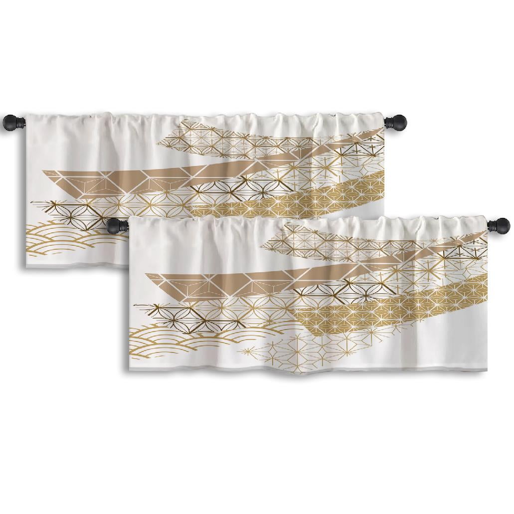 LALILO Kitchen Curtain Valance Education Chart Water Diagram Rod Pocket ...